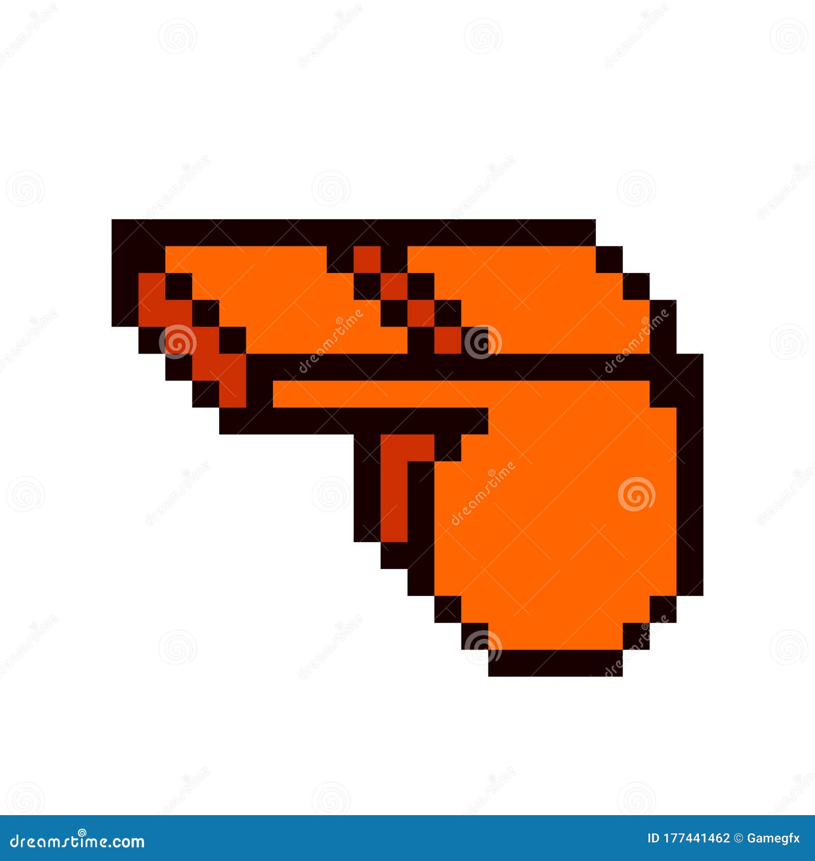 Vector Pixel Art Whistle Sport Referee Cartoon Retro Game Style Set ...