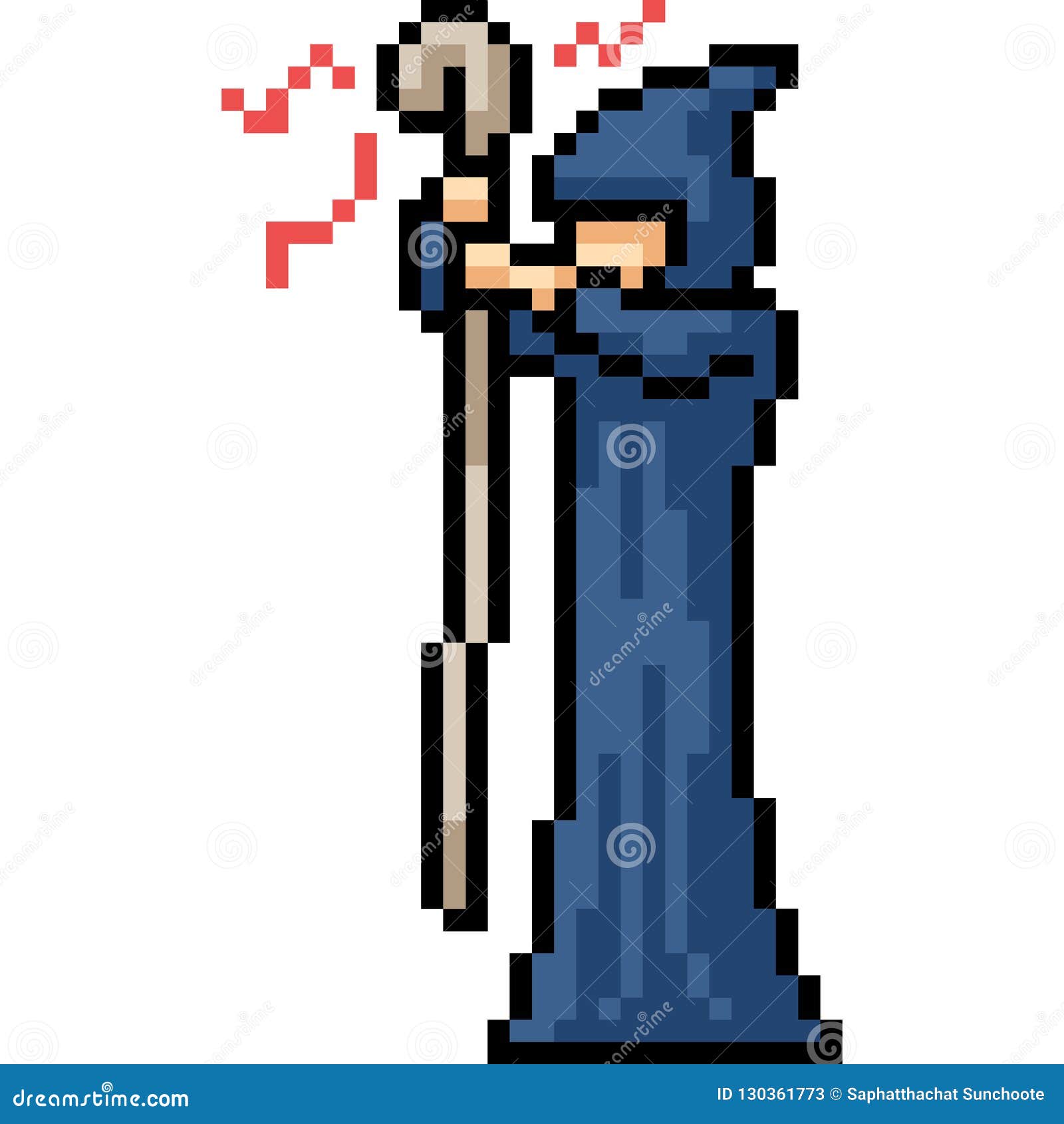 Pixel Art Set Of Magic Crystals Different Sizes Cartoon Vector ...