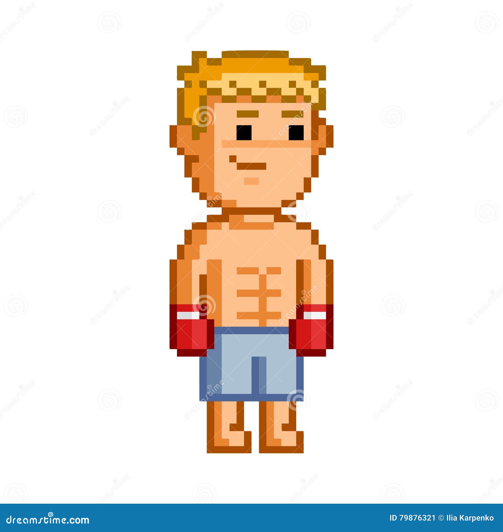 Pixel Boxer: Photorealistic 3d 8 Bit Cartoon Character In Boxing Action ...