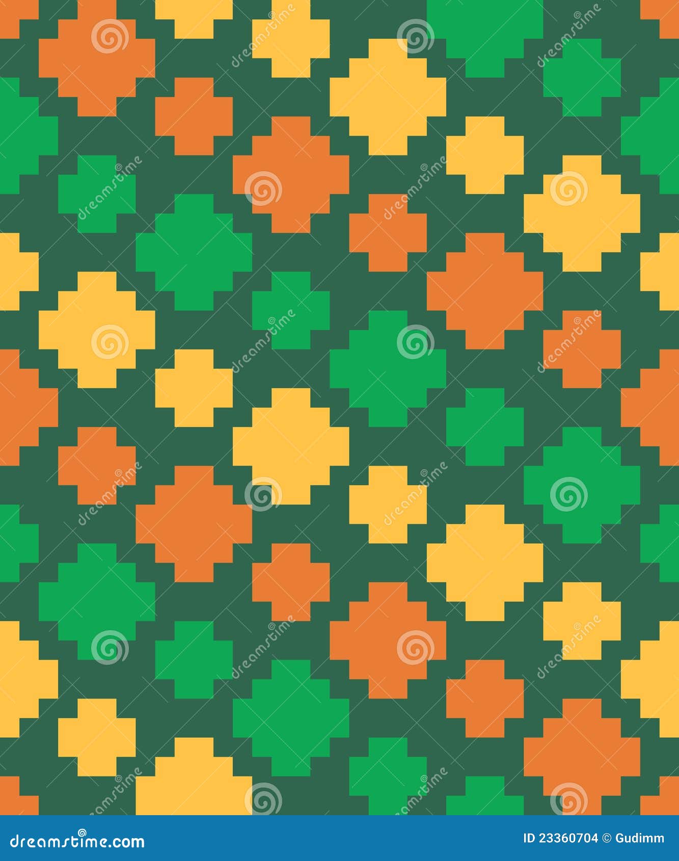 Vector Pixel Elements Diagonally Seamless Pattern Stock Vector ...