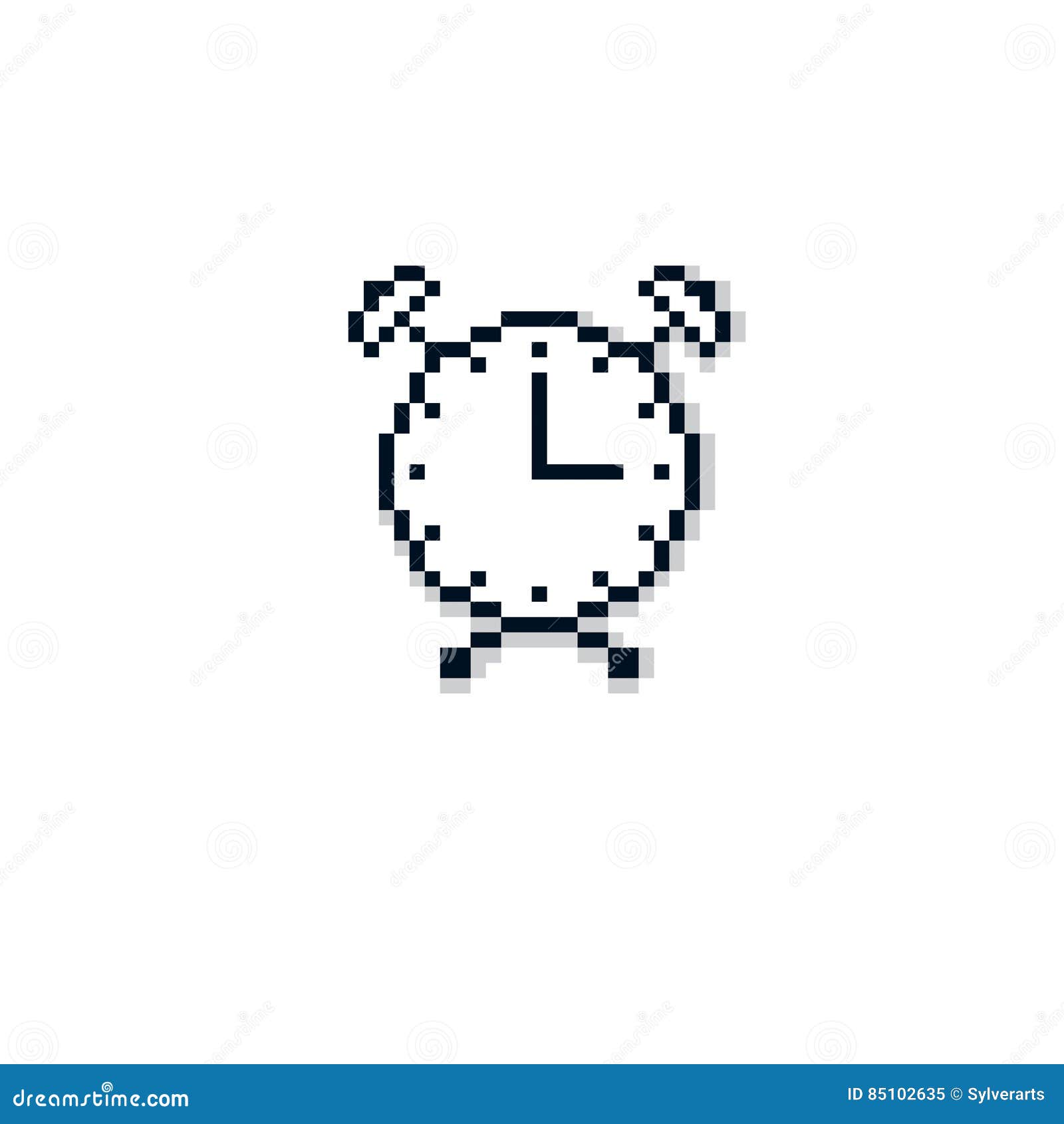Vector Pixel Icon Isolated, 8bit Graphic Element. Simplistic Ala Stock ...