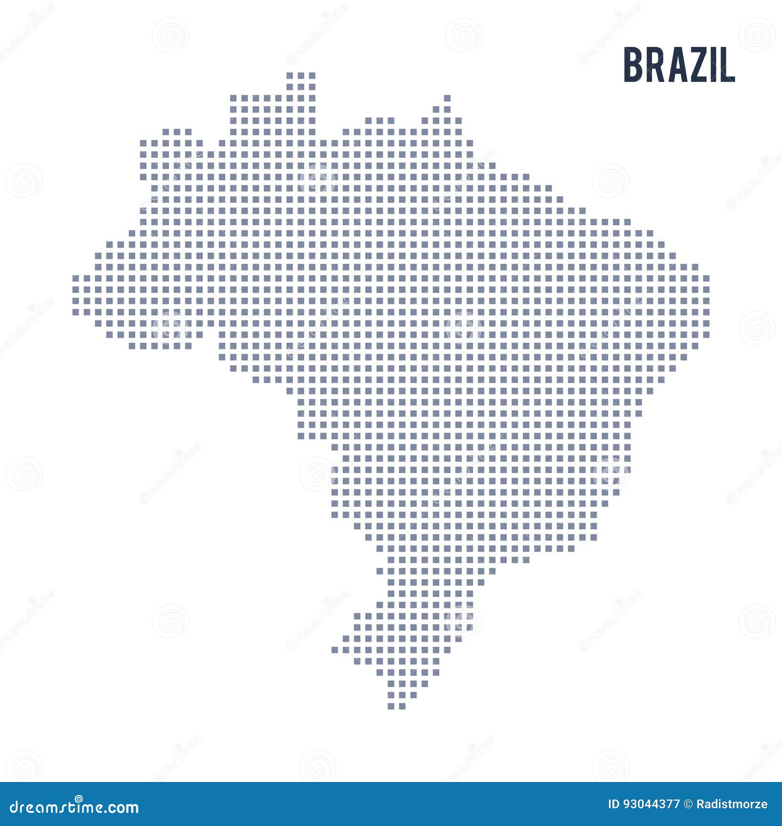 8-Bit Pixel-art Brazil World Concept Cartoon Vector | CartoonDealer.com ...