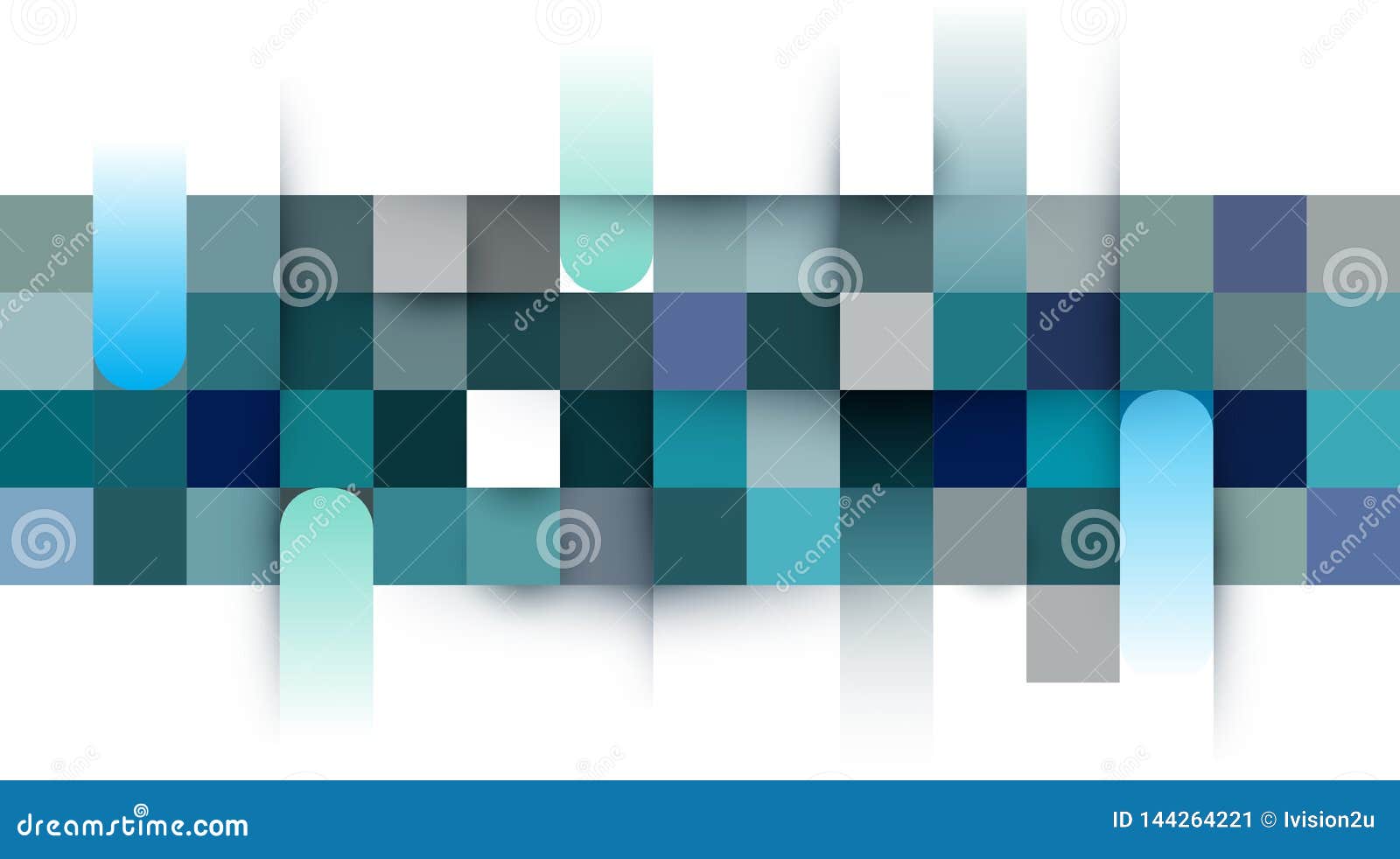 Vector Pixel, Mosaic, Grid Square Color Background. Illustration ...