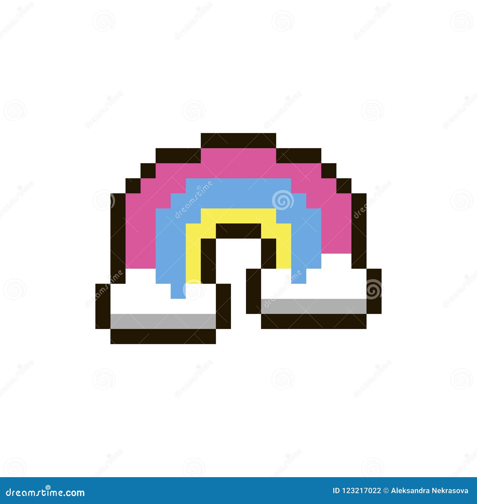 Pixel Rainbow Pattern Background. EPS8 Vector | CartoonDealer.com #56132094