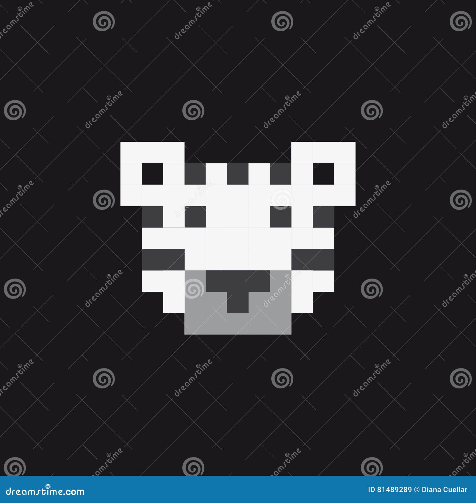 Pixel Tiger: A Cute Voxel Art Character Inspired By Minecraft Royalty ...
