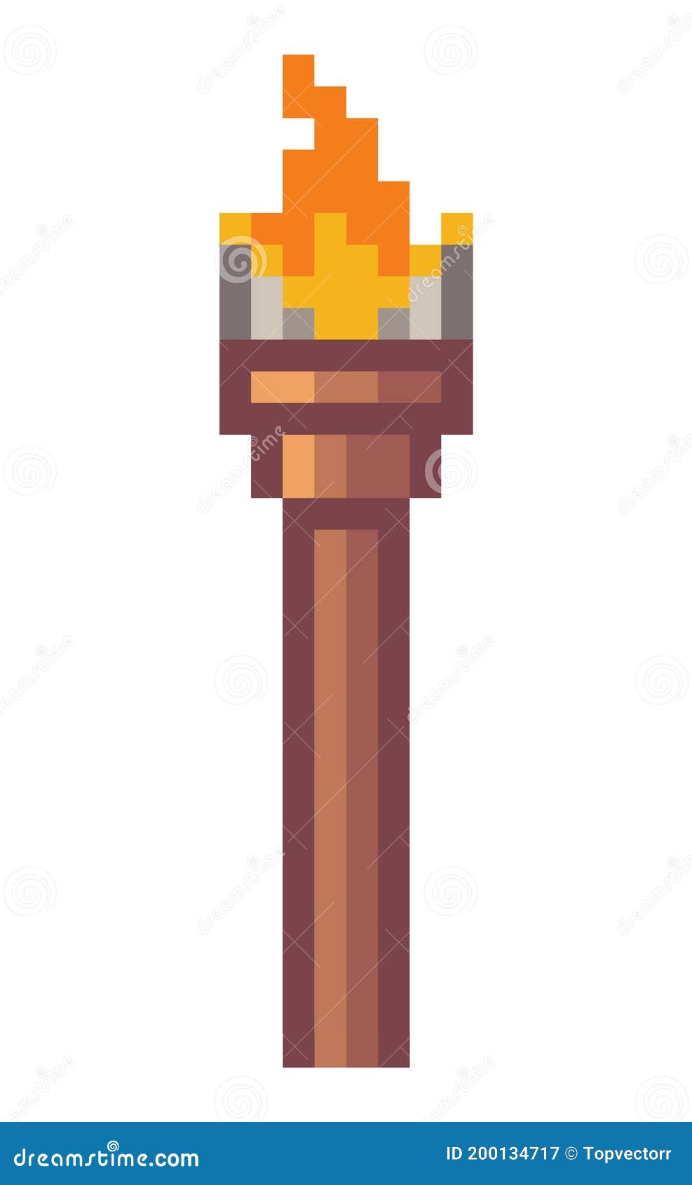 Vector Pixel Torch. Pixel Art Style 8-bit. Illustration Of Pixel Object ... Vector Pixel Torch. Pixel Art Style 8-bit. Illustration Of Pixel Object ...