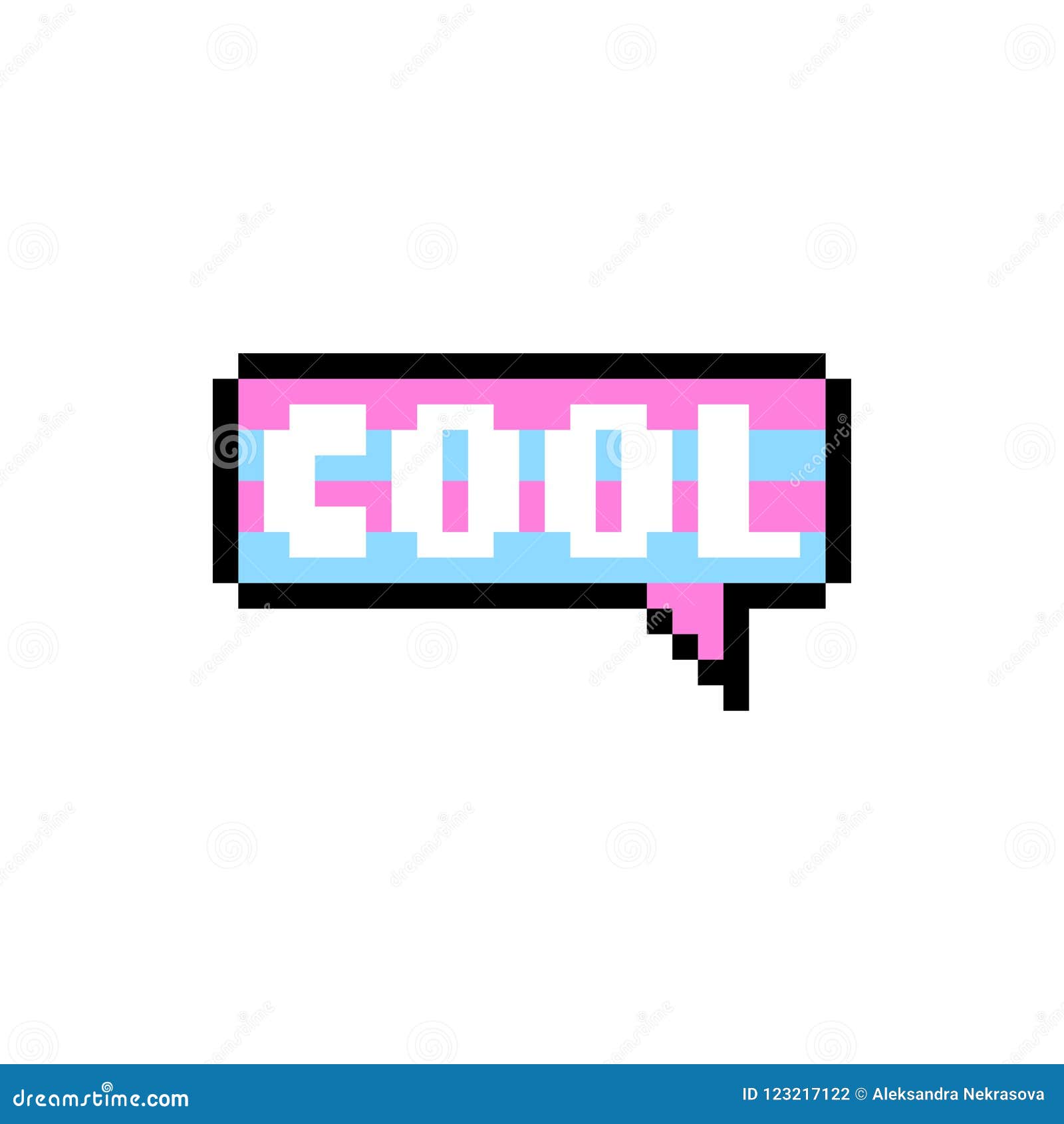 Vector Pixel Word Cool | CartoonDealer.com #123217122