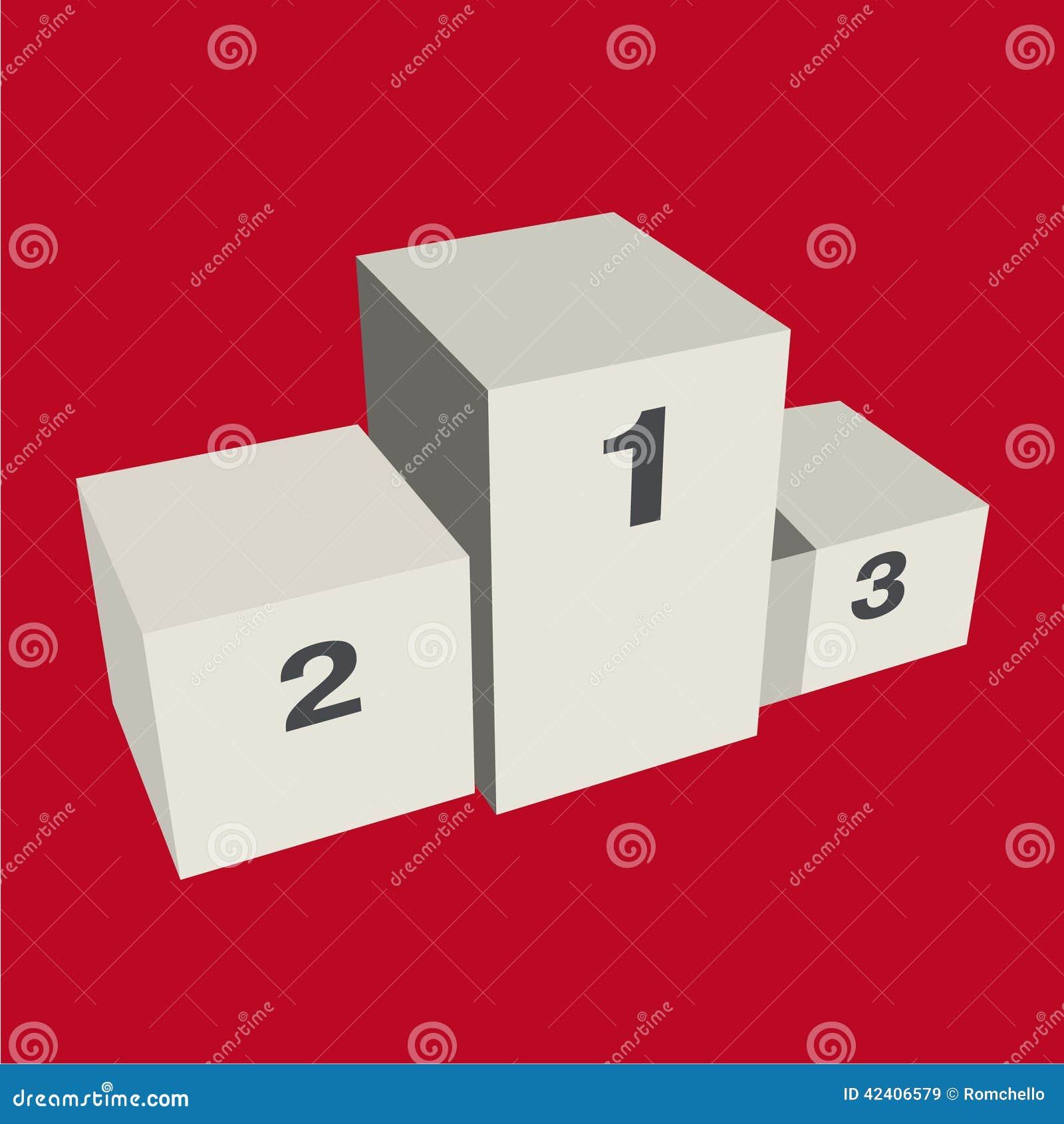 Vector Place Winners in Perspective Stock Illustration - Illustration ...