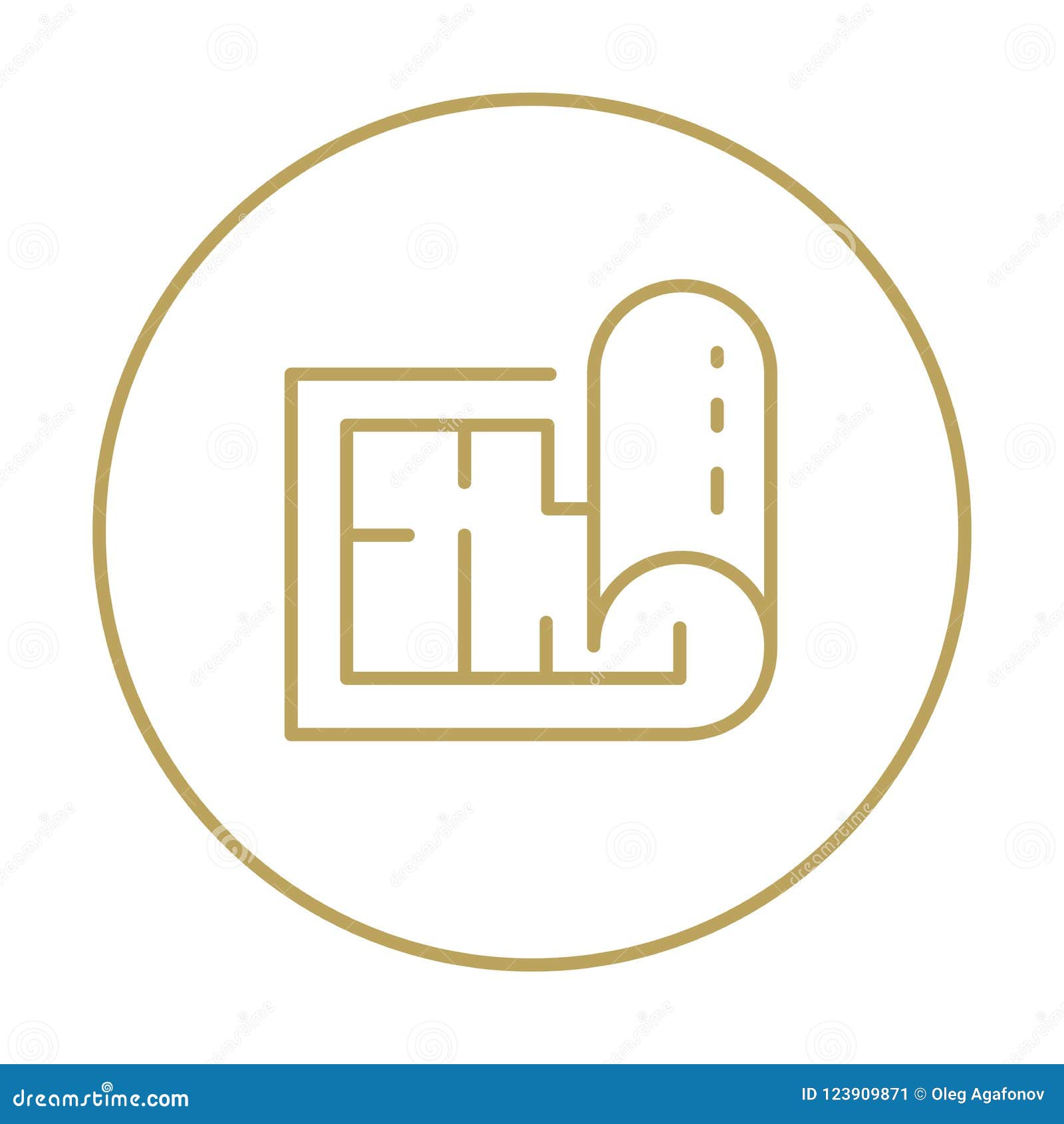 Vector Plan Icon with Drops Up for the Architecture and Engineering ...