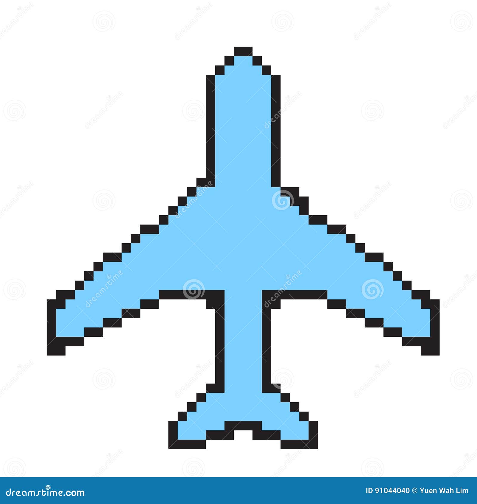 Vector of Plane Icon 8 Bit. EPS8 . Stock Vector - Illustration of ...