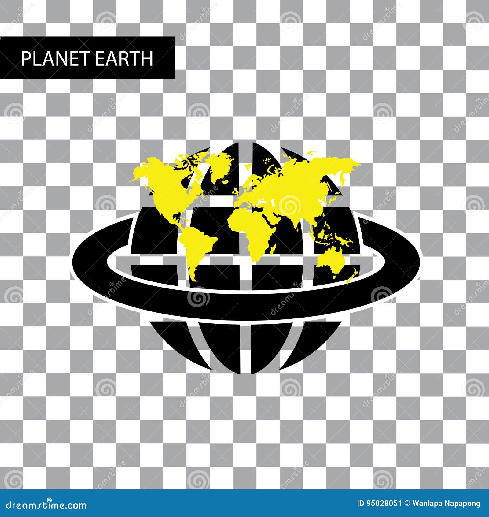 Vector planet earth symbol stock vector. Illustration of icon - 95028051