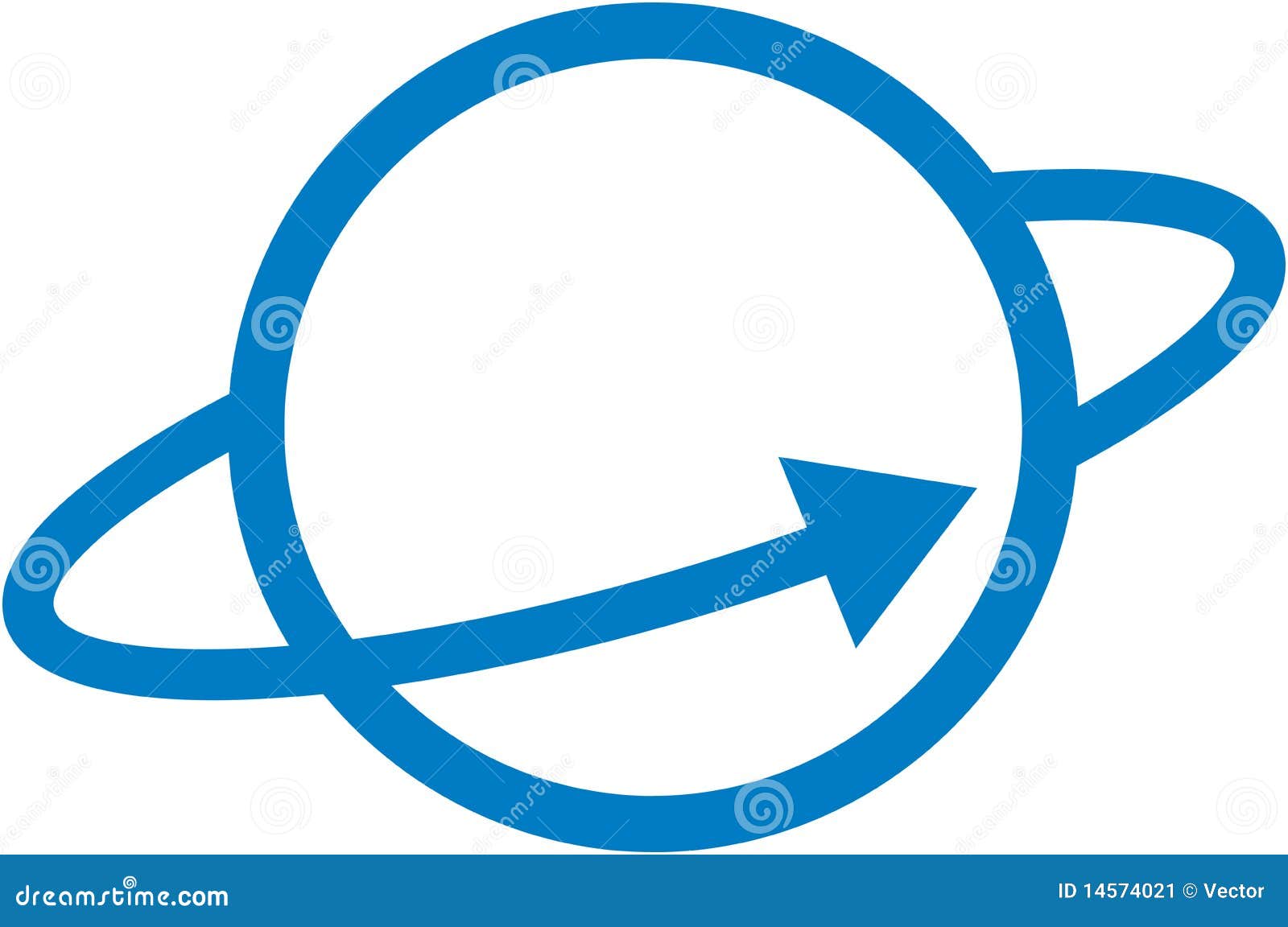 Vector Planet Orbit Illustration Stock Vector - Illustration of ...