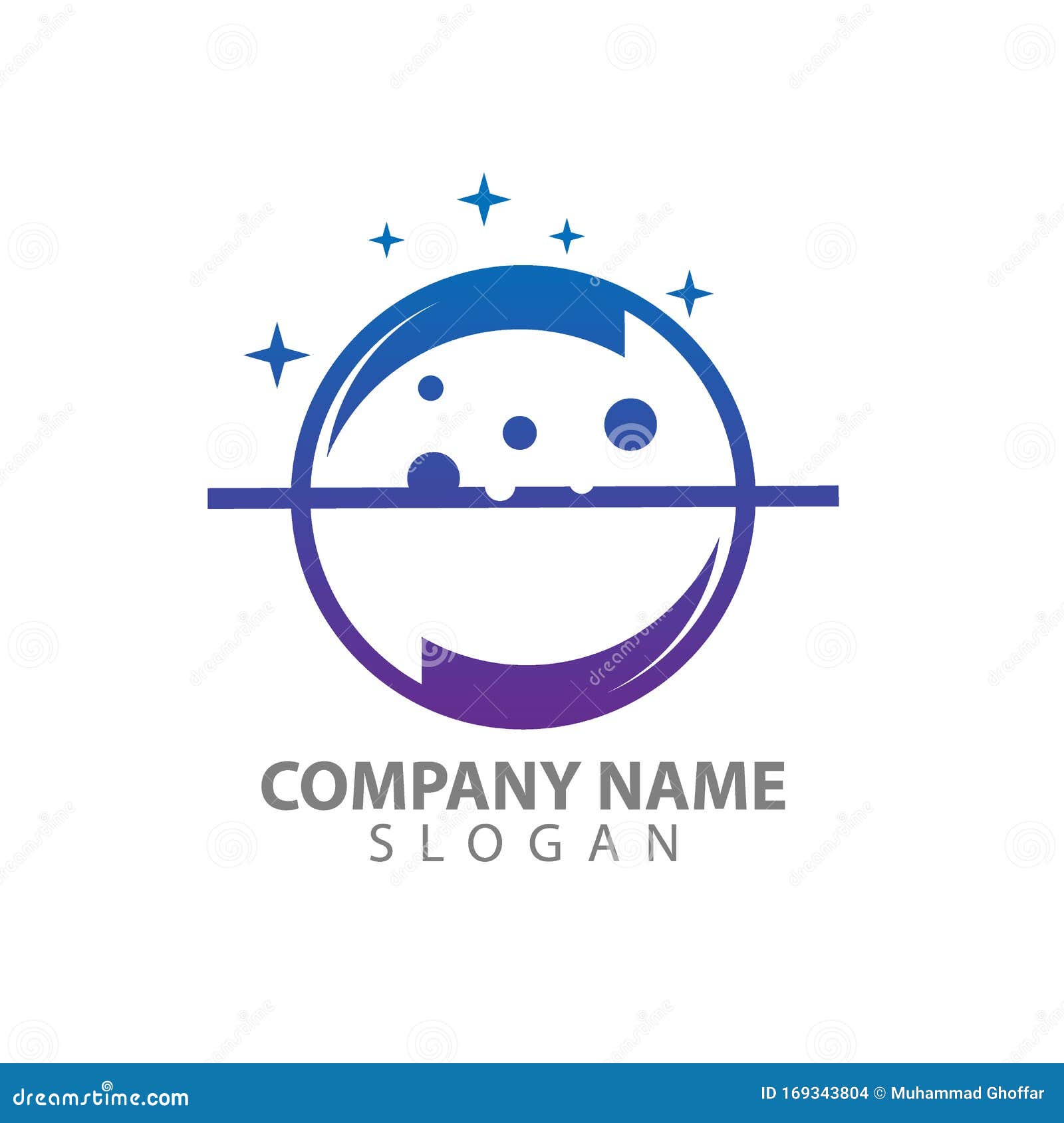 Vector Planet and Orbit Logo Abstract Vector Design. Planet Orbit ...