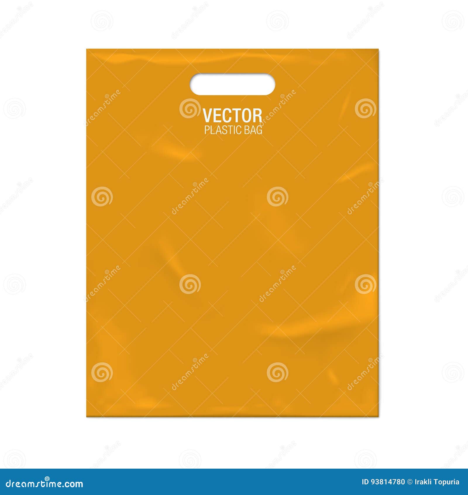 Vector Plastic Bag Template Stock Vector - Illustration of packet ...