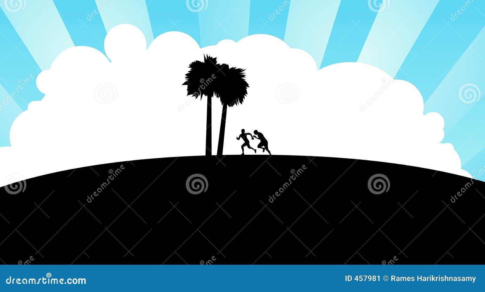 Vector - playa stock de ilustración. Ilustración de asoleado - 457981