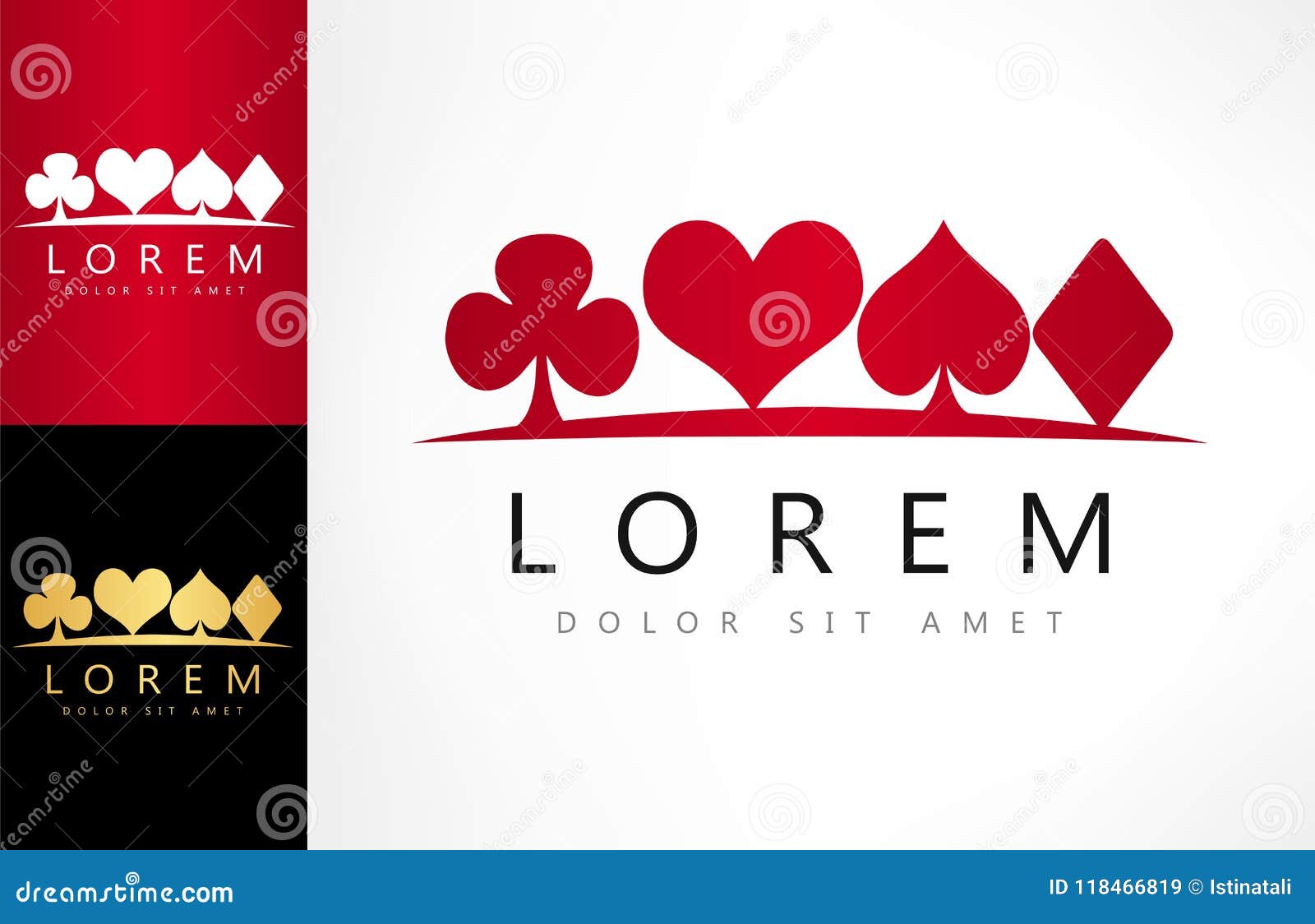 Vector Playing Card Suit Logo Vector Stock Vector - Illustration of ...