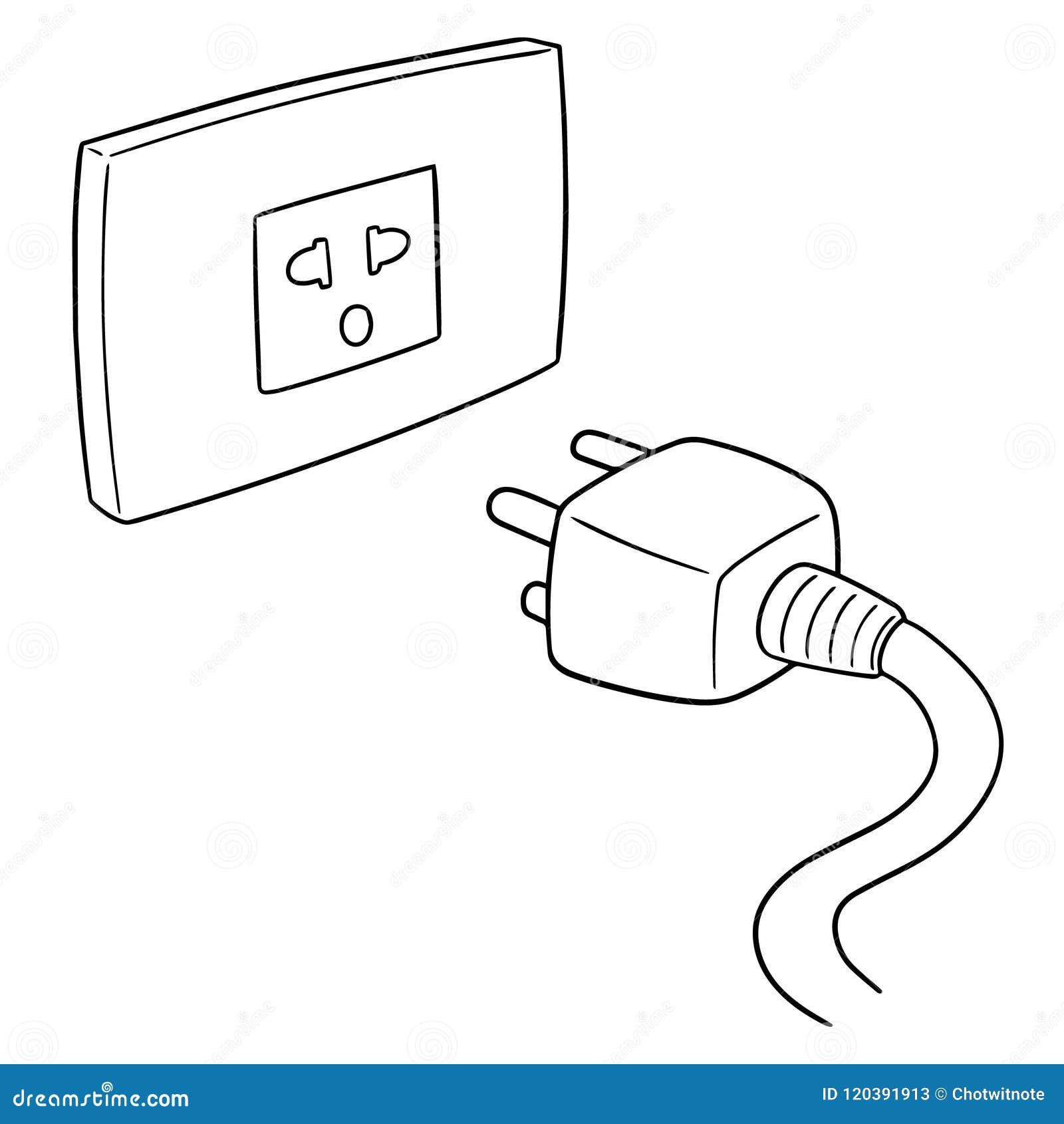 Vector of plug stock vector. Illustration of creative - 120391913