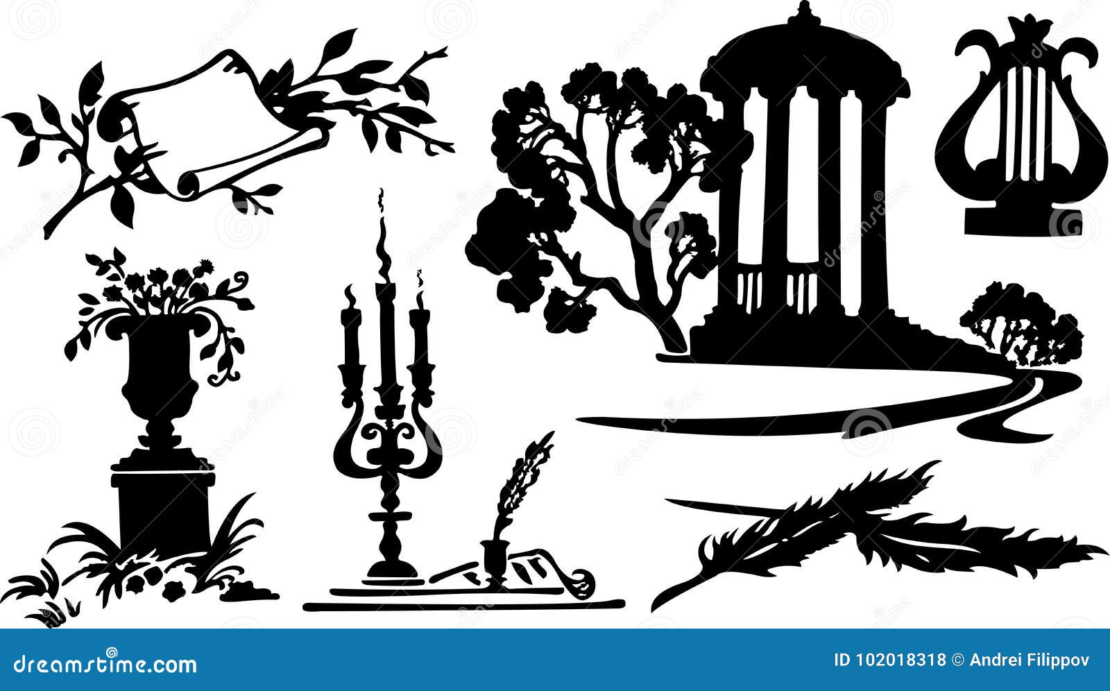 Vector Poetry Symbols | CartoonDealer.com #102018318