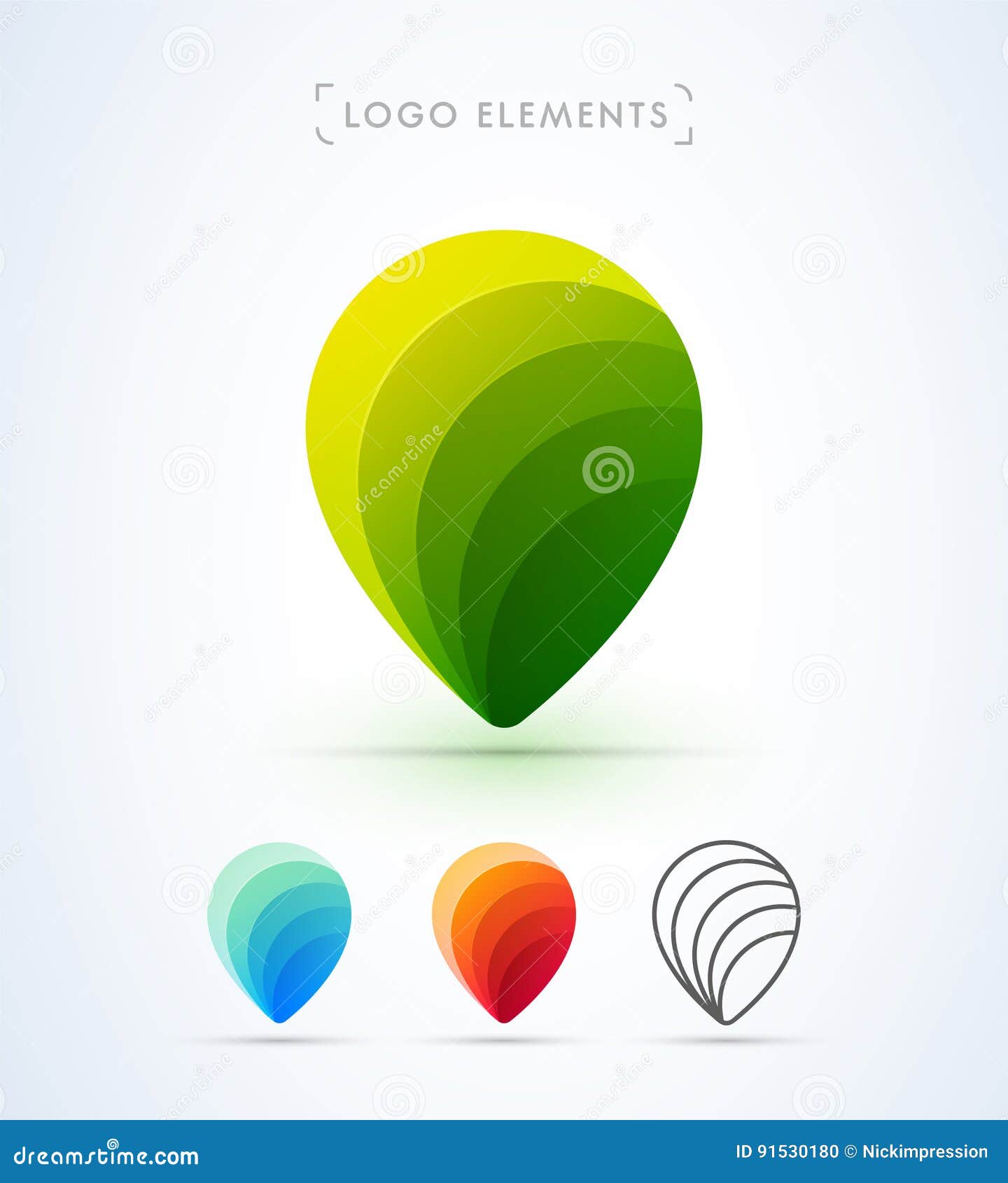 Vector pointer logo stock vector. Illustration of flat - 91530180