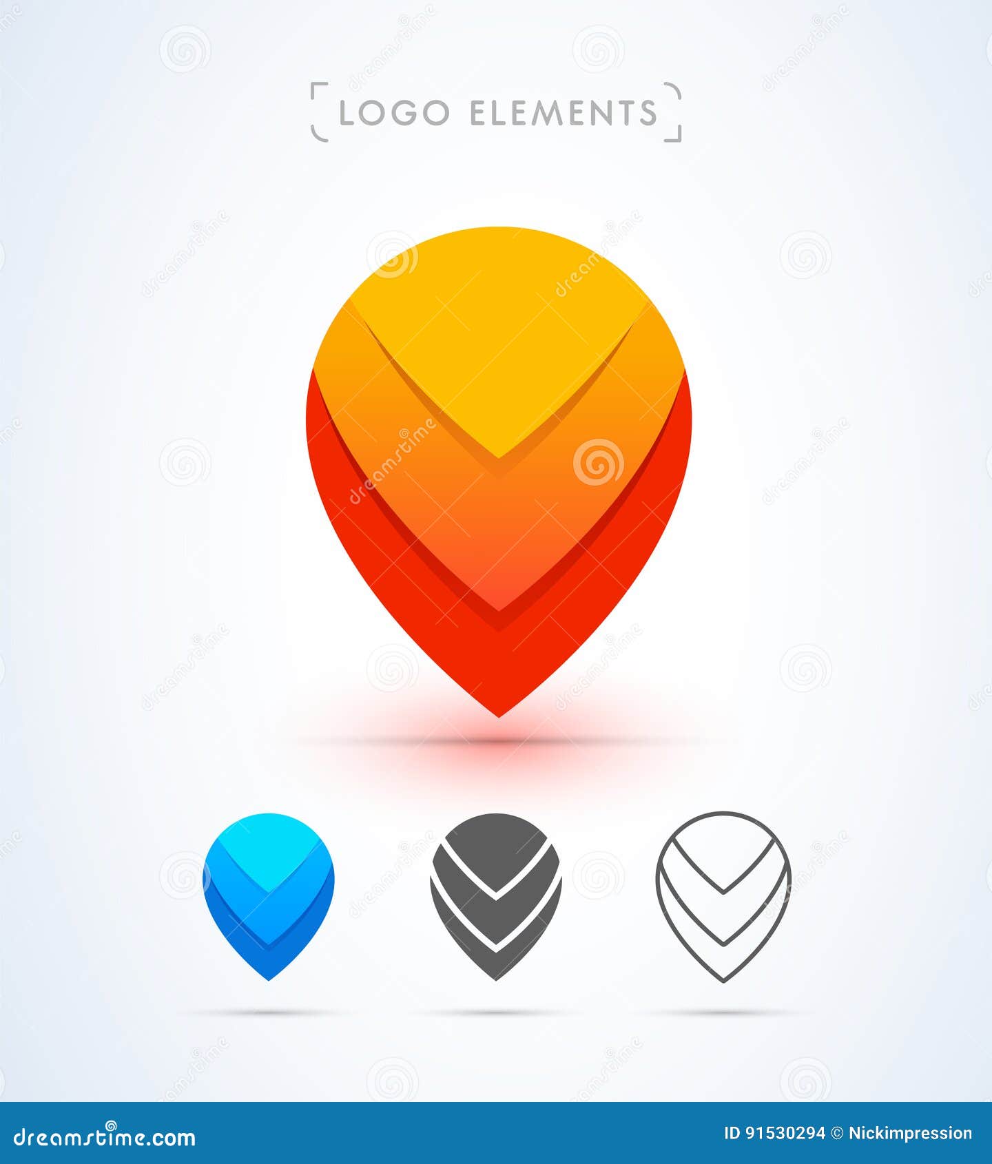 Pointer Logo Design Cartoon Vector | CartoonDealer.com #208707057