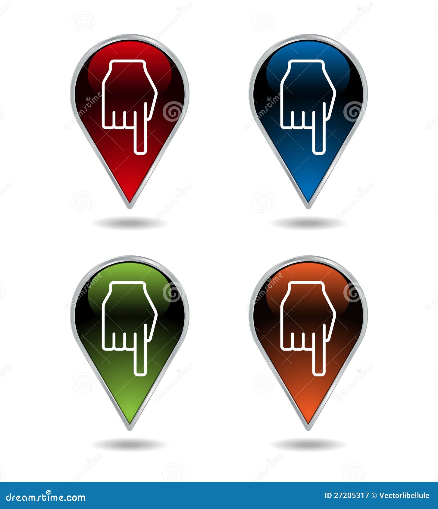 Vector pointers stock vector. Illustration of interface - 27205317