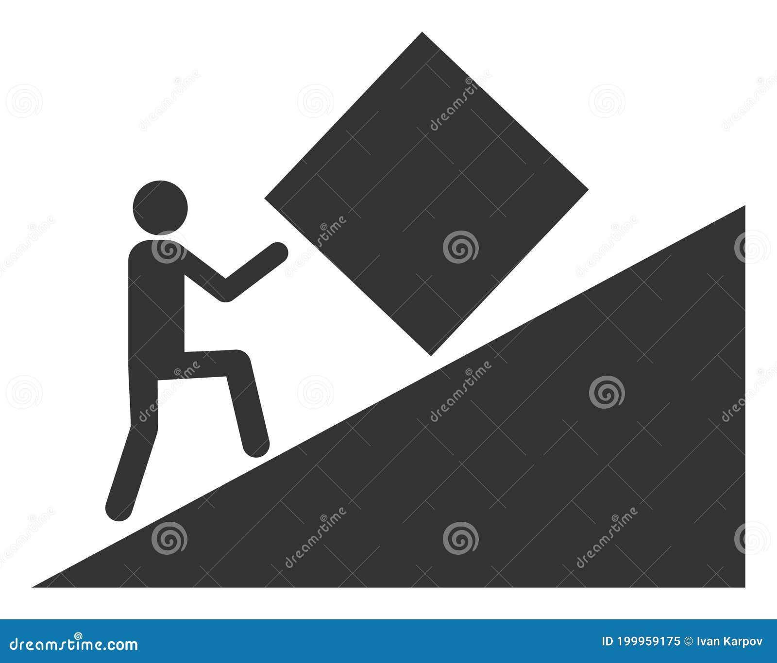 Vector Pointless Task Flat Icon Symbol Stock Vector - Illustration of ...