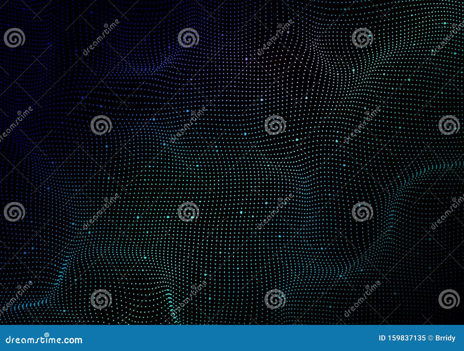Vector Points Landscape Background. Abstract 3d Technology Illustration ...