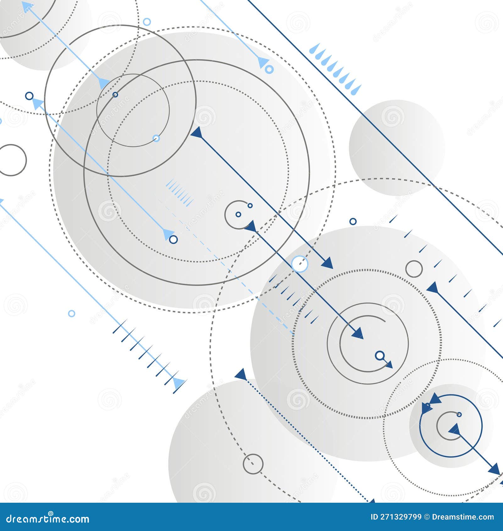 Vector Points And Lines Connecting Circles Background Geometric