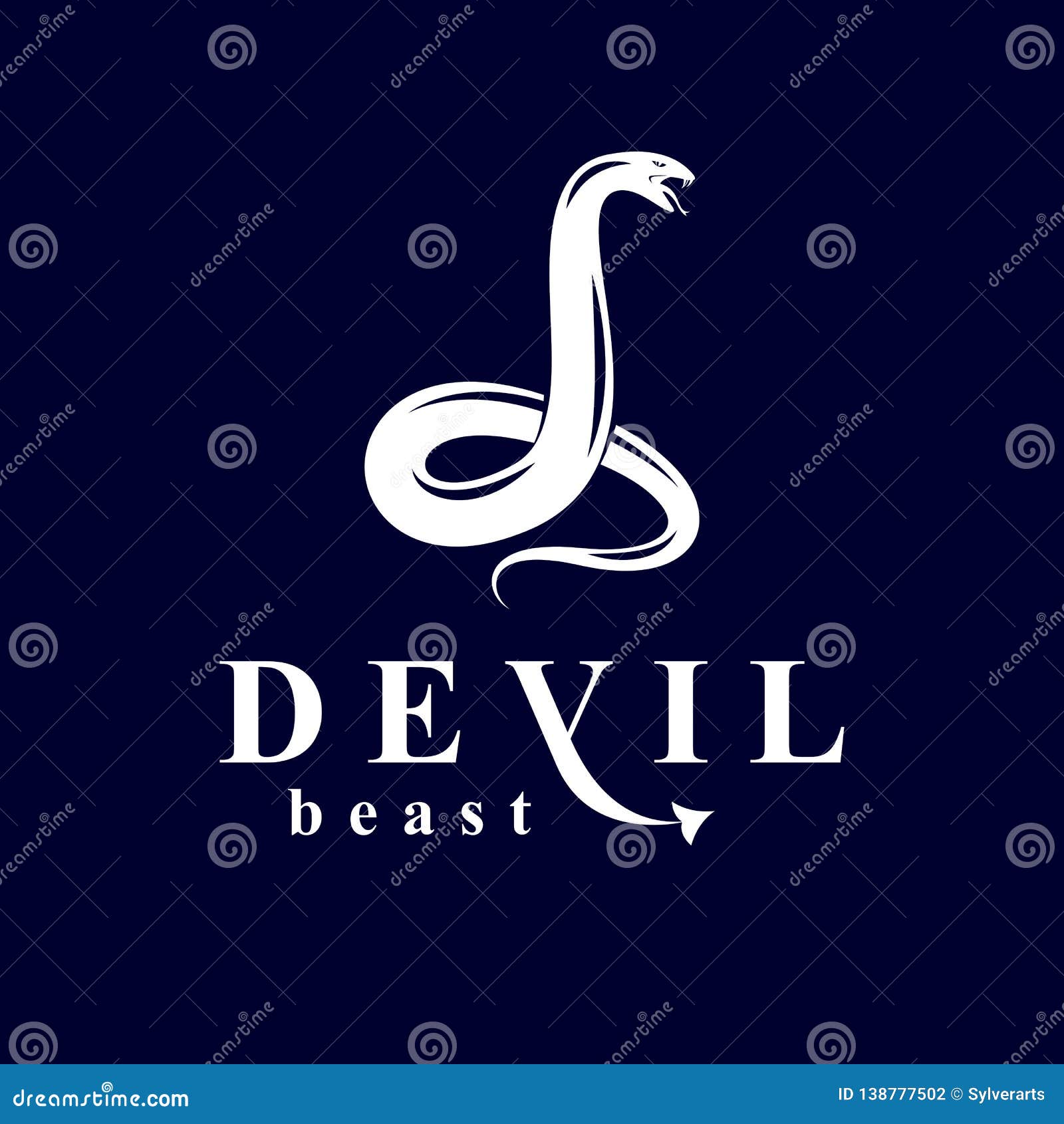 Vector Poisonous Snake, Evil Spirit Black Graphic Vector Emblem ...