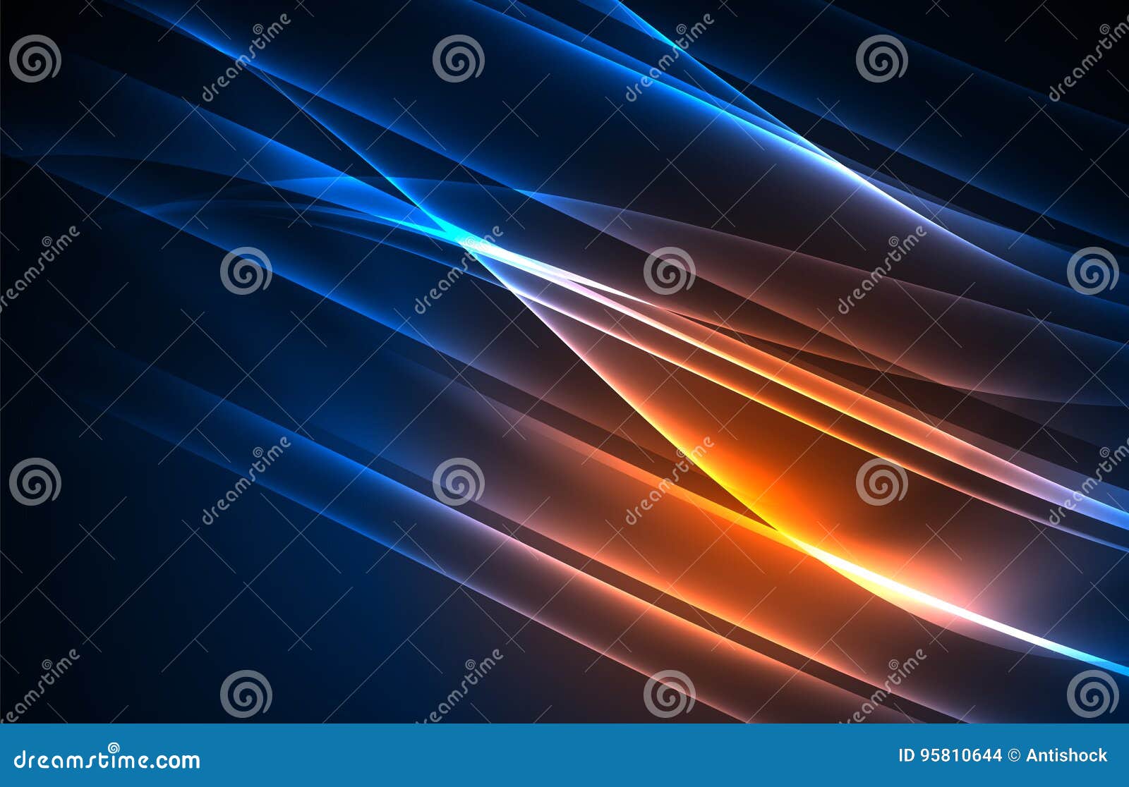 Vector Polar Lights Concept Background Stock Vector - Illustration of ...