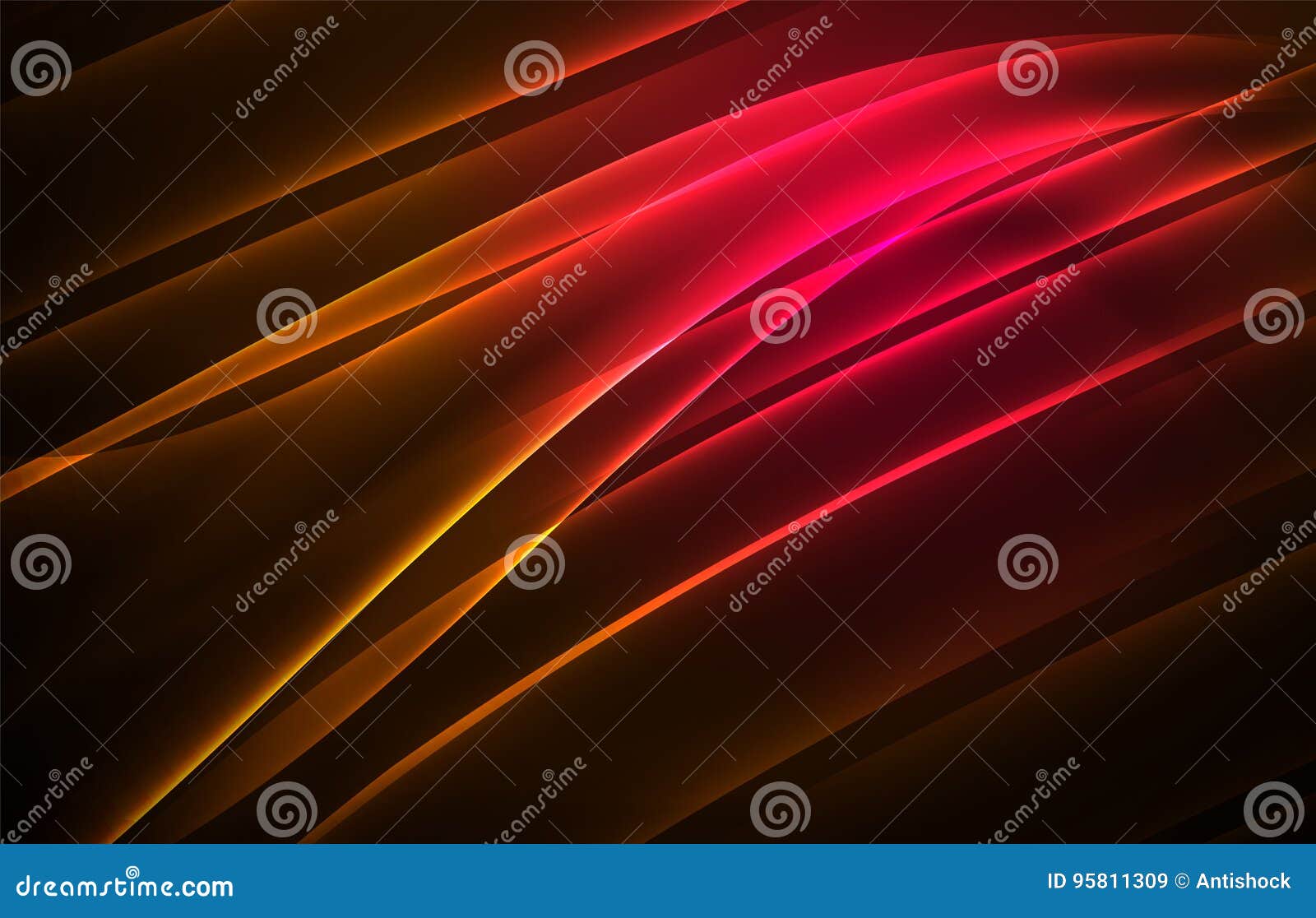 Vector Polar Lights Concept Background Stock Vector - Illustration of ...
