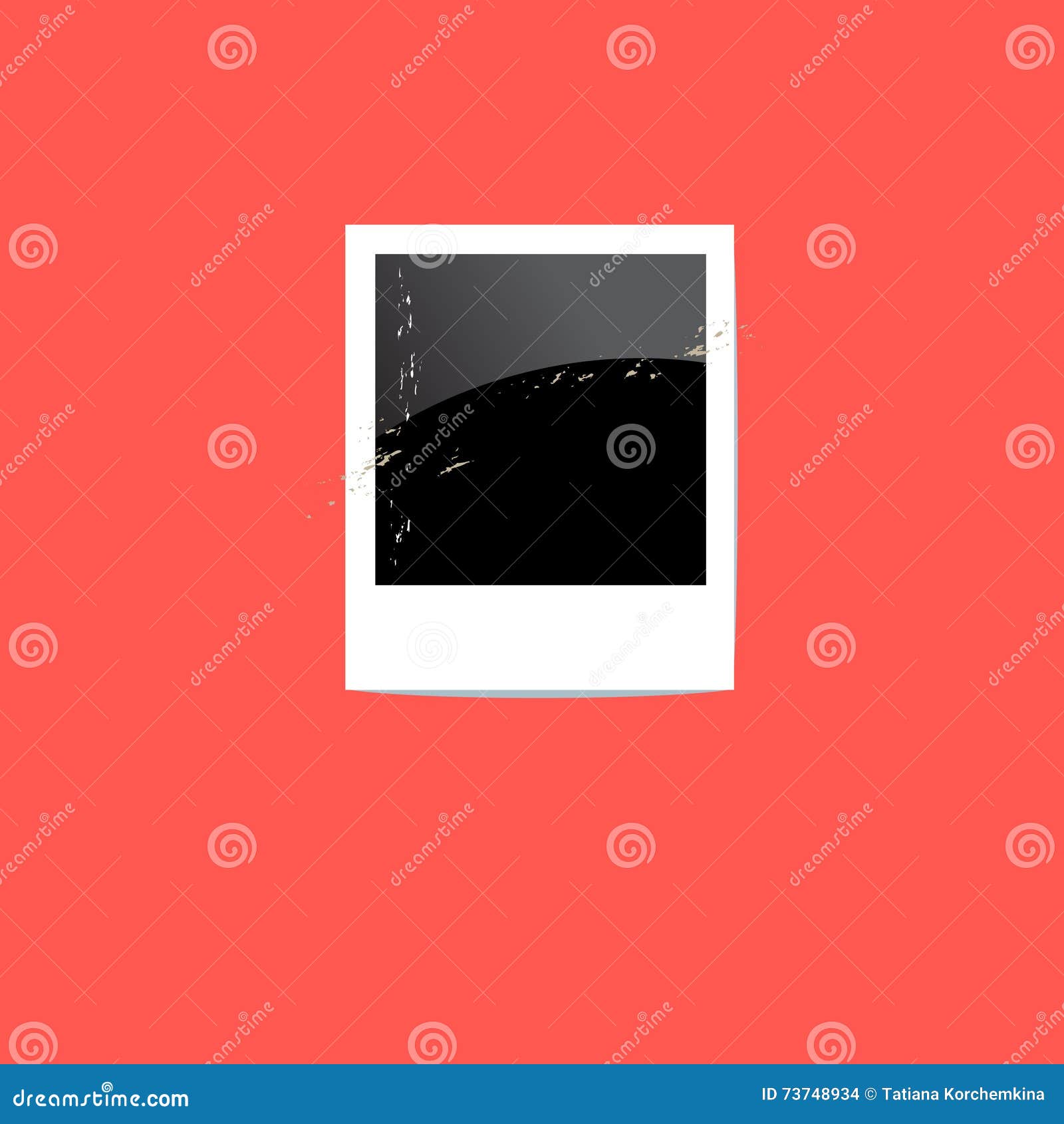 Vector Polaroid stock vector. Illustration of border - 73748934