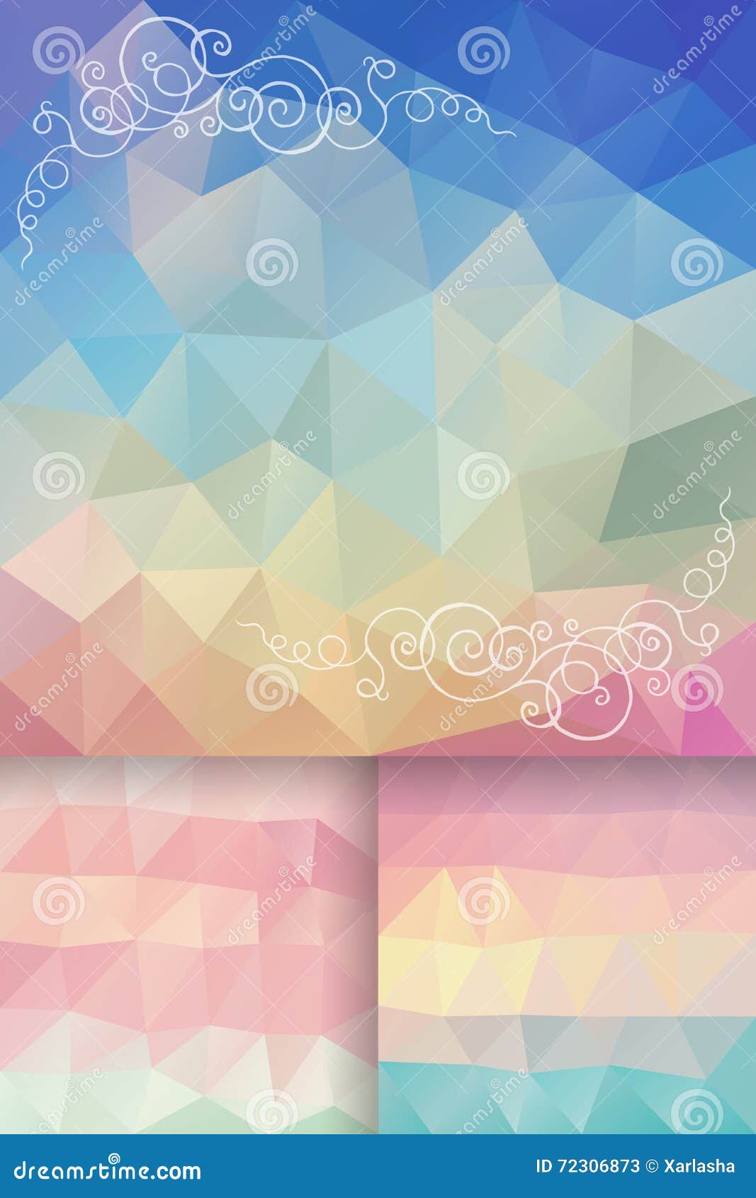 Vector Poligon Background stock vector. Illustration of abstract - 72306873