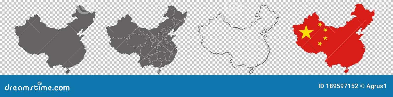 Vector Political Map Of China On White Background | CartoonDealer.com ...