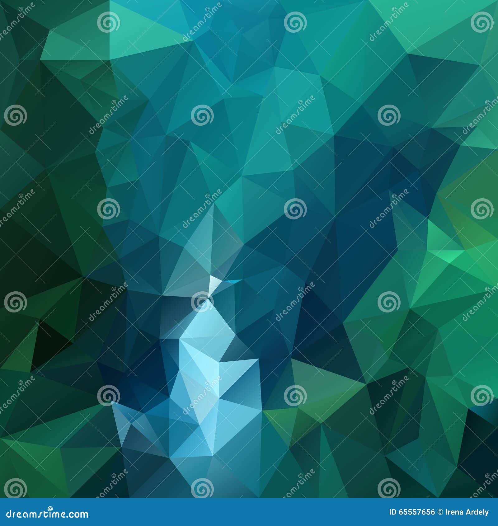 Vector Polygon Background Pattern - Triangular Geometric Design in Dark ...