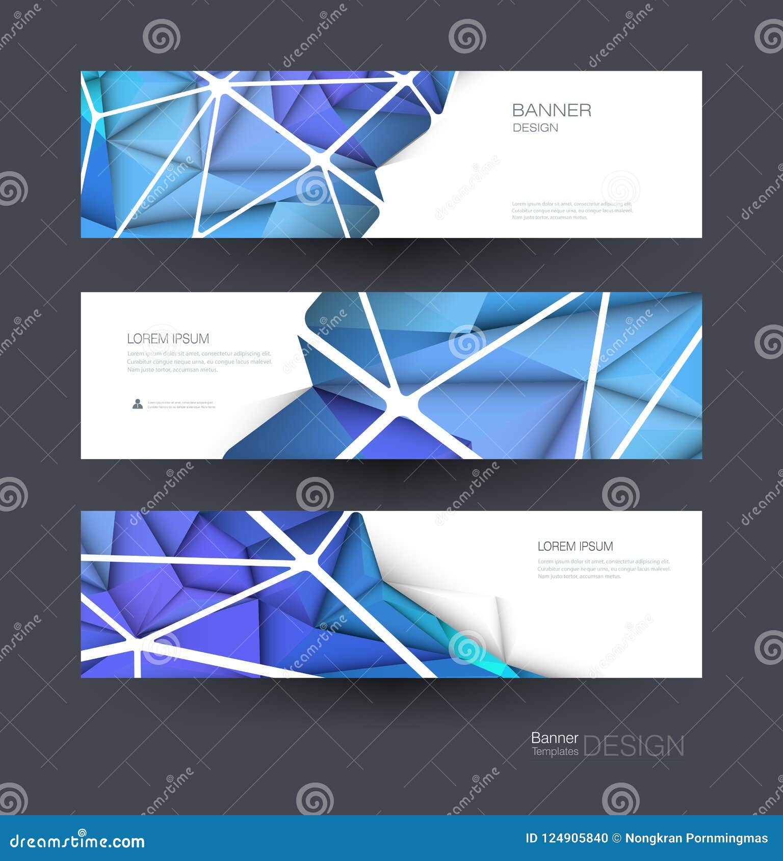 Banner With Low Poly Plexus Design Vector Illustration | CartoonDealer ...