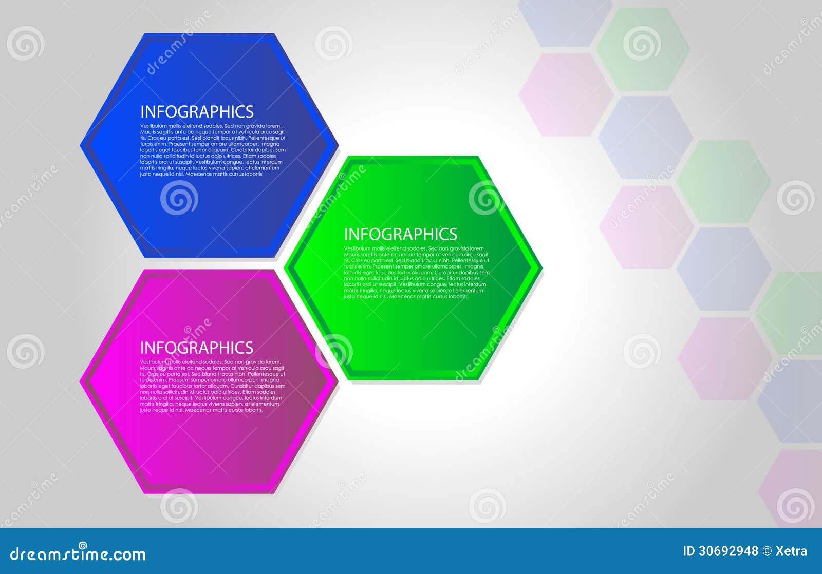 Vector polygon infographic stock illustration. Illustration of decor ...