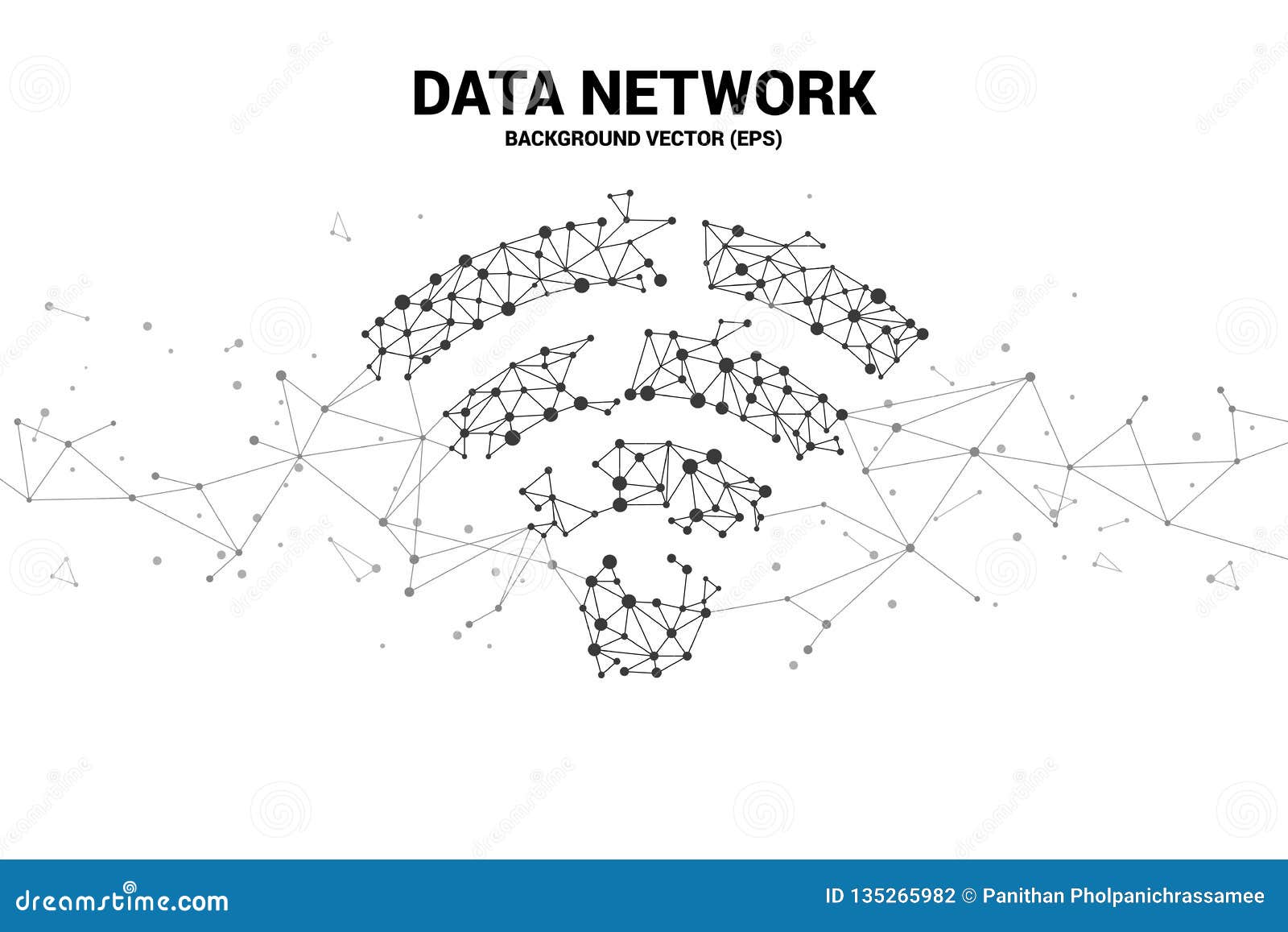 Vector Polygon Line Connect Mobile Data Icon Signage. Stock ...