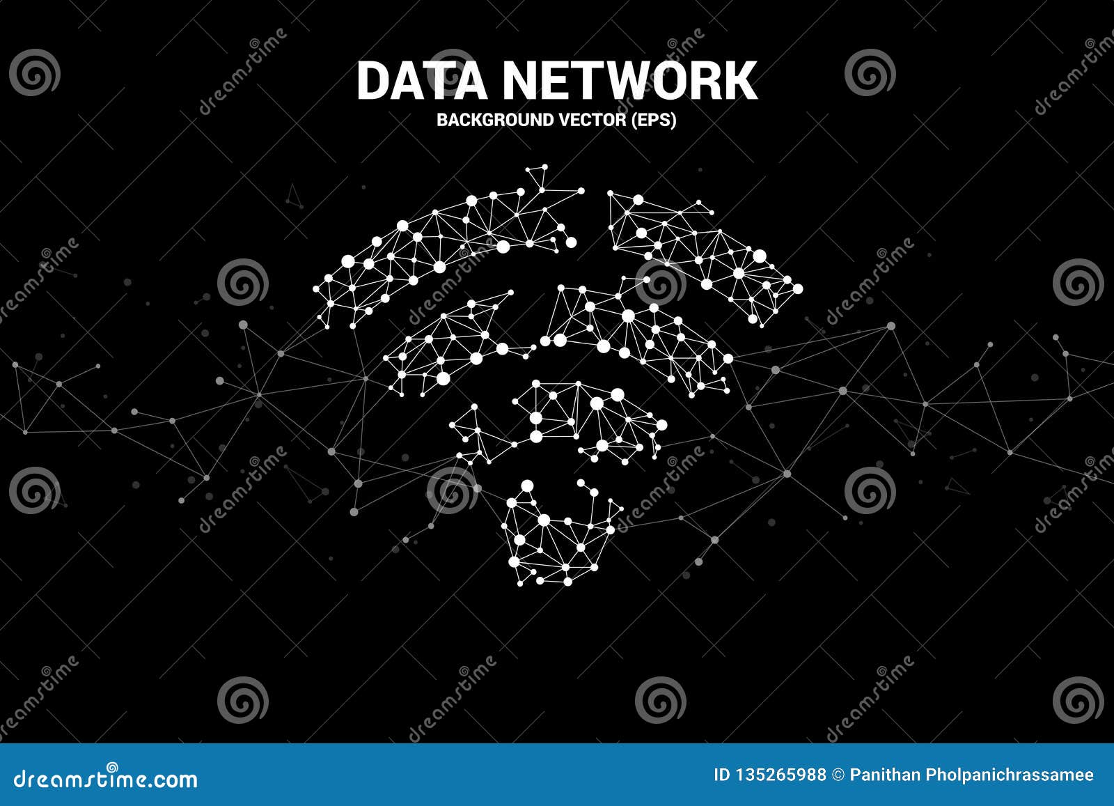 Vector Polygon Line Connect Mobile Data Icon Signage. Stock ...