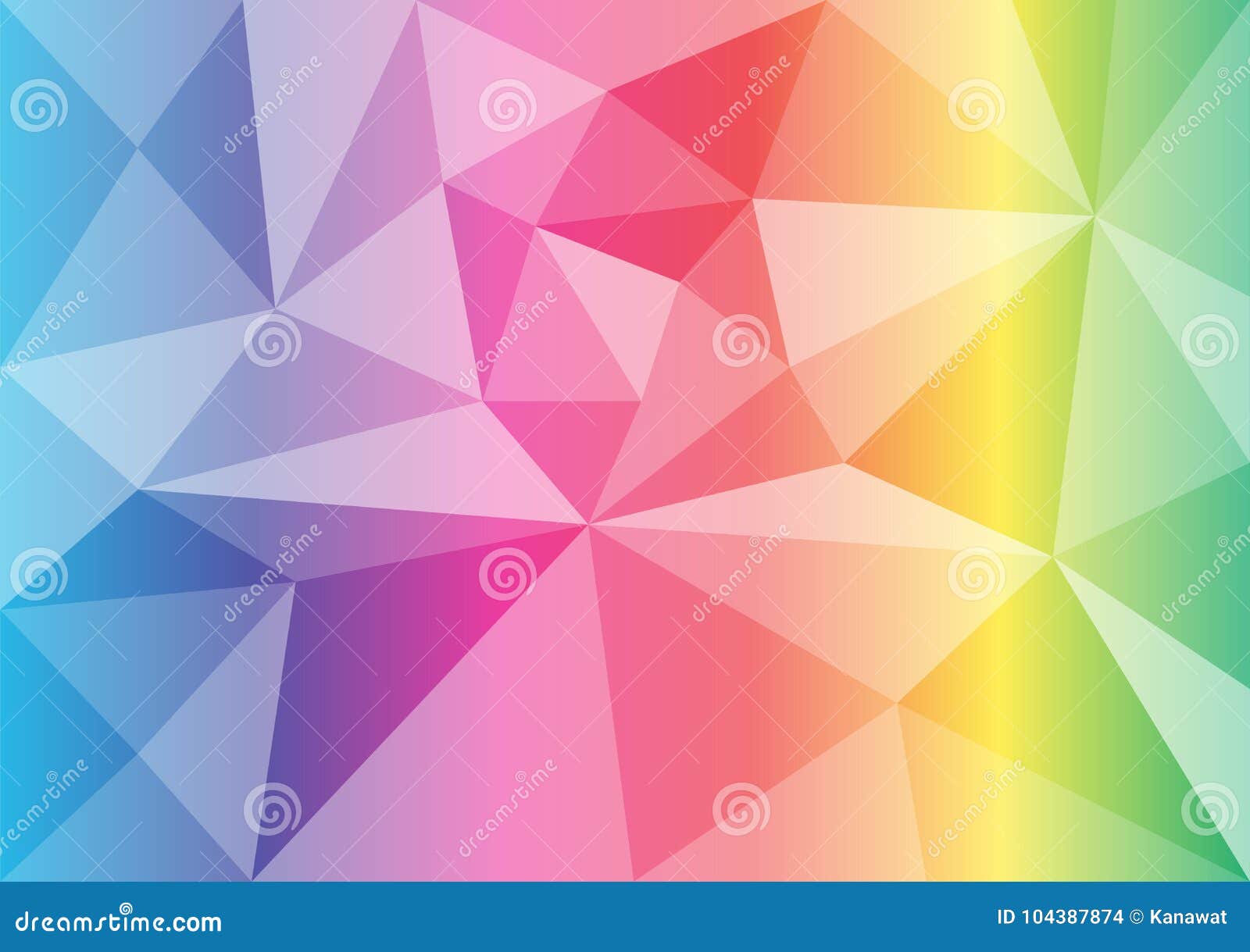 Vector Polygon Rainbow Color Abstract Background Stock Vector ...