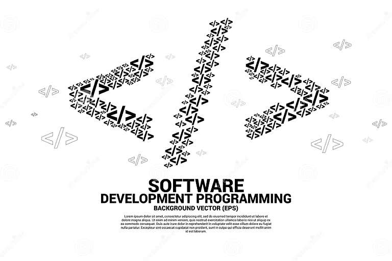 Vector Polygon Software Development Programming Multiple Tag Icons Shaped Big Tag Symbol ...