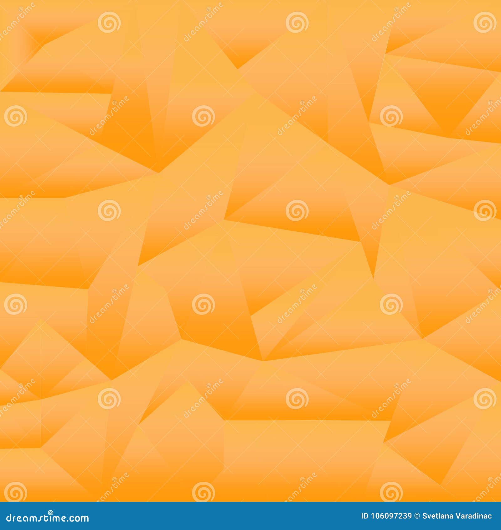 Abstract Orange Polygonal Triangle Background. Stock Vector - Illustration of bright, style ...