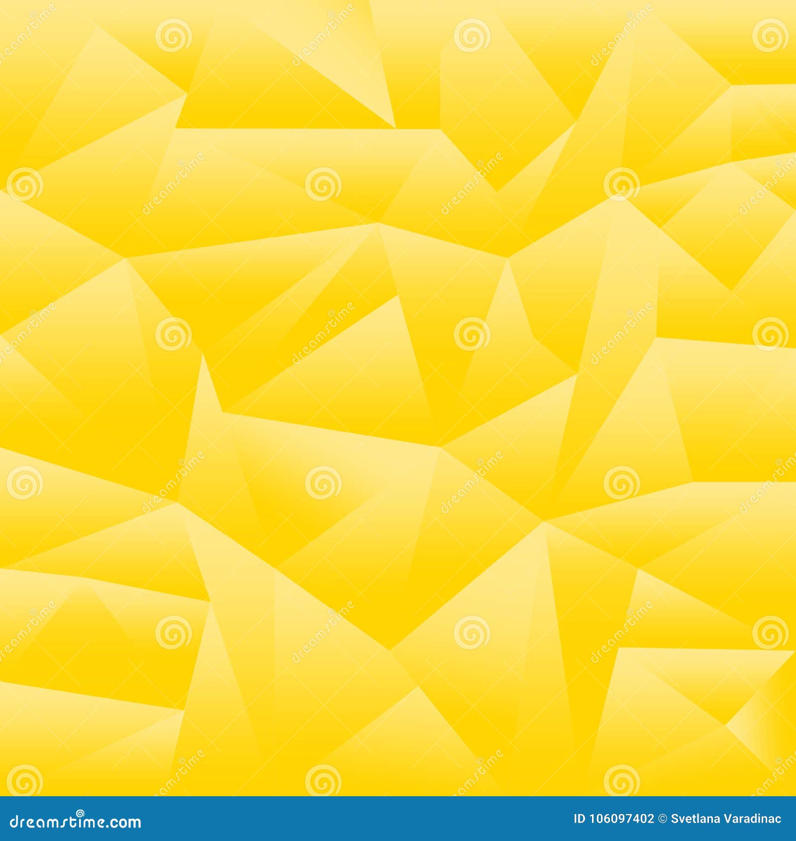 Abstract Yellow Polygonal Triangle Background. Stock Vector ...