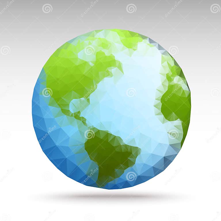 Vector polygon world globe stock vector. Illustration of creativity ... Vector polygon world globe stock vector. Illustration of creativity ...