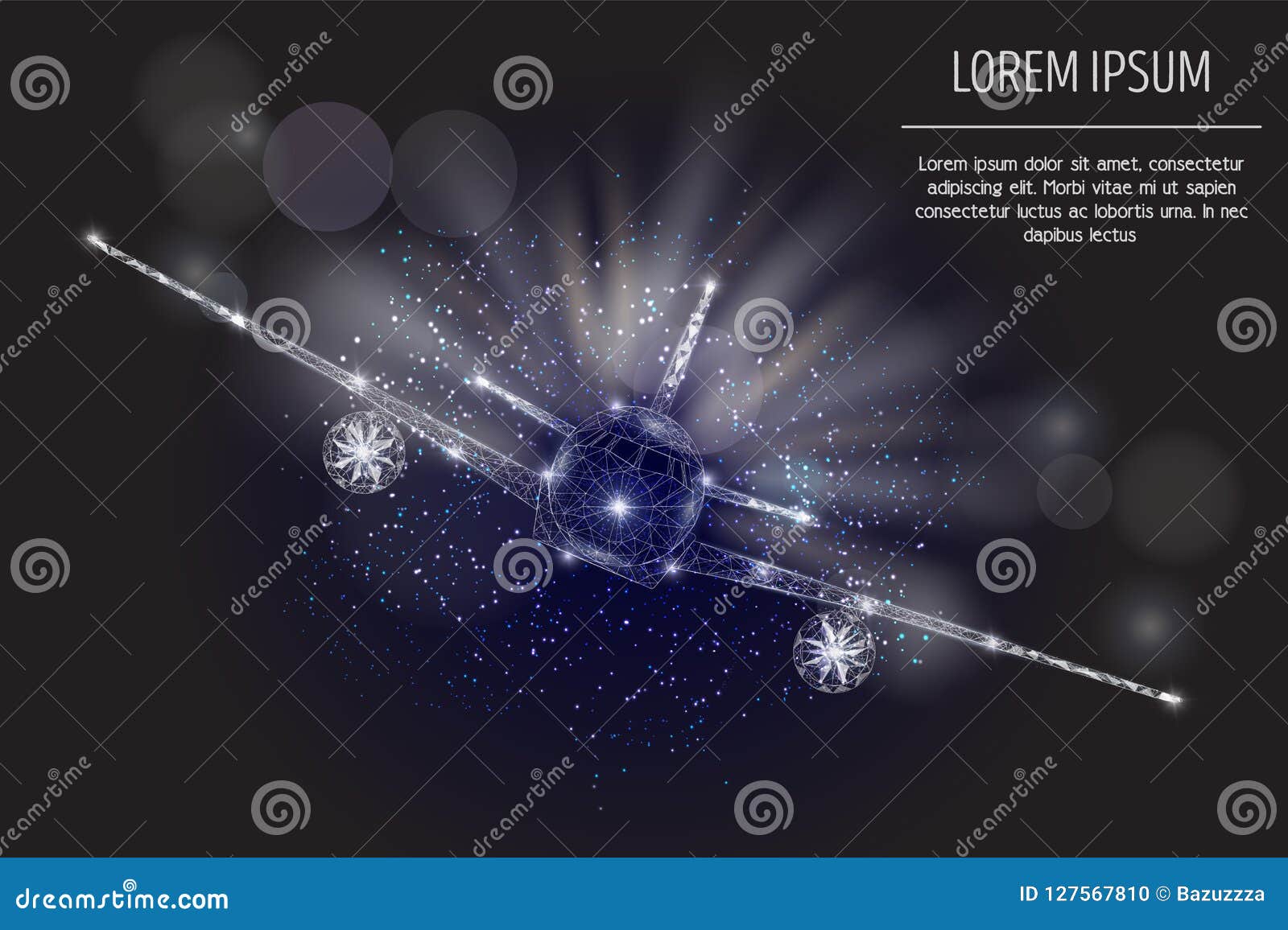 Airlines Concept Vector Geometric Polygonal Art Background Stock Vector ...