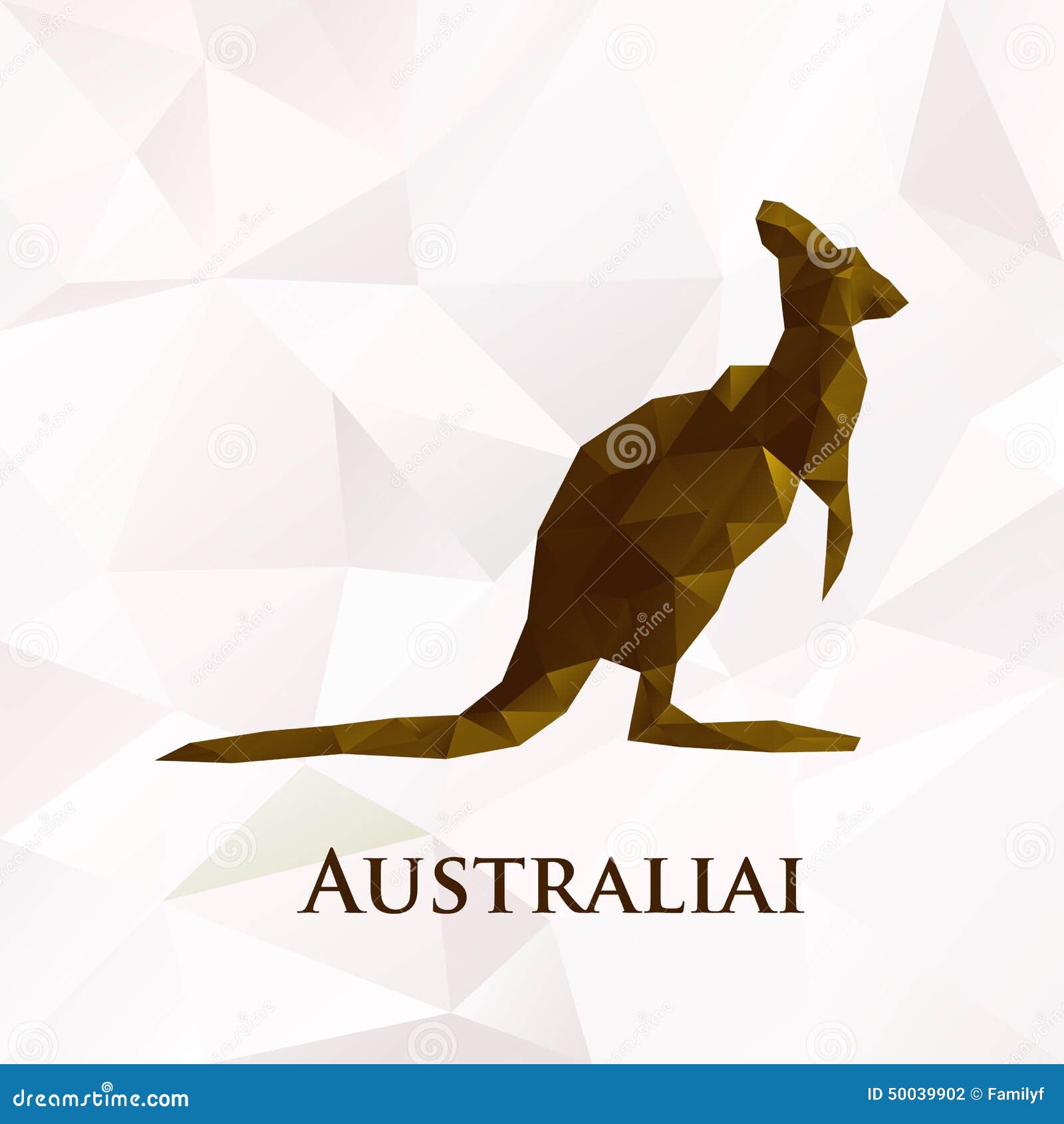 Vector Polygonal Australia Kangaroo Symbol Stock Vector - Illustration ...