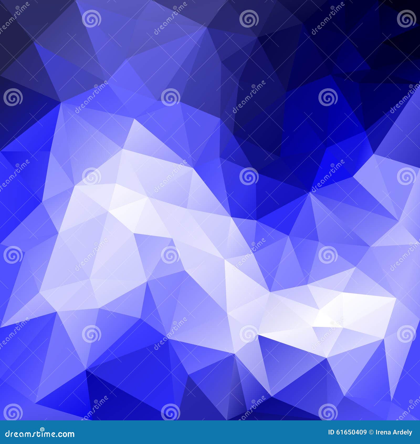 Vector Polygonal Background Triangular Design in Blue Sky Colors ...