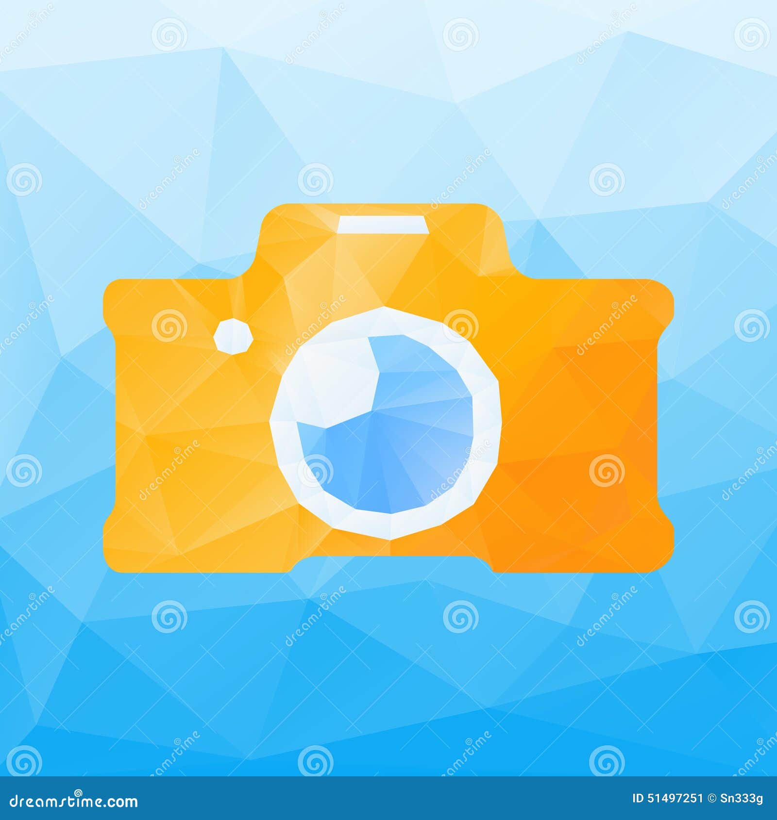 Vector Polygonal Camera Illustration Stock Vector - Illustration of ...
