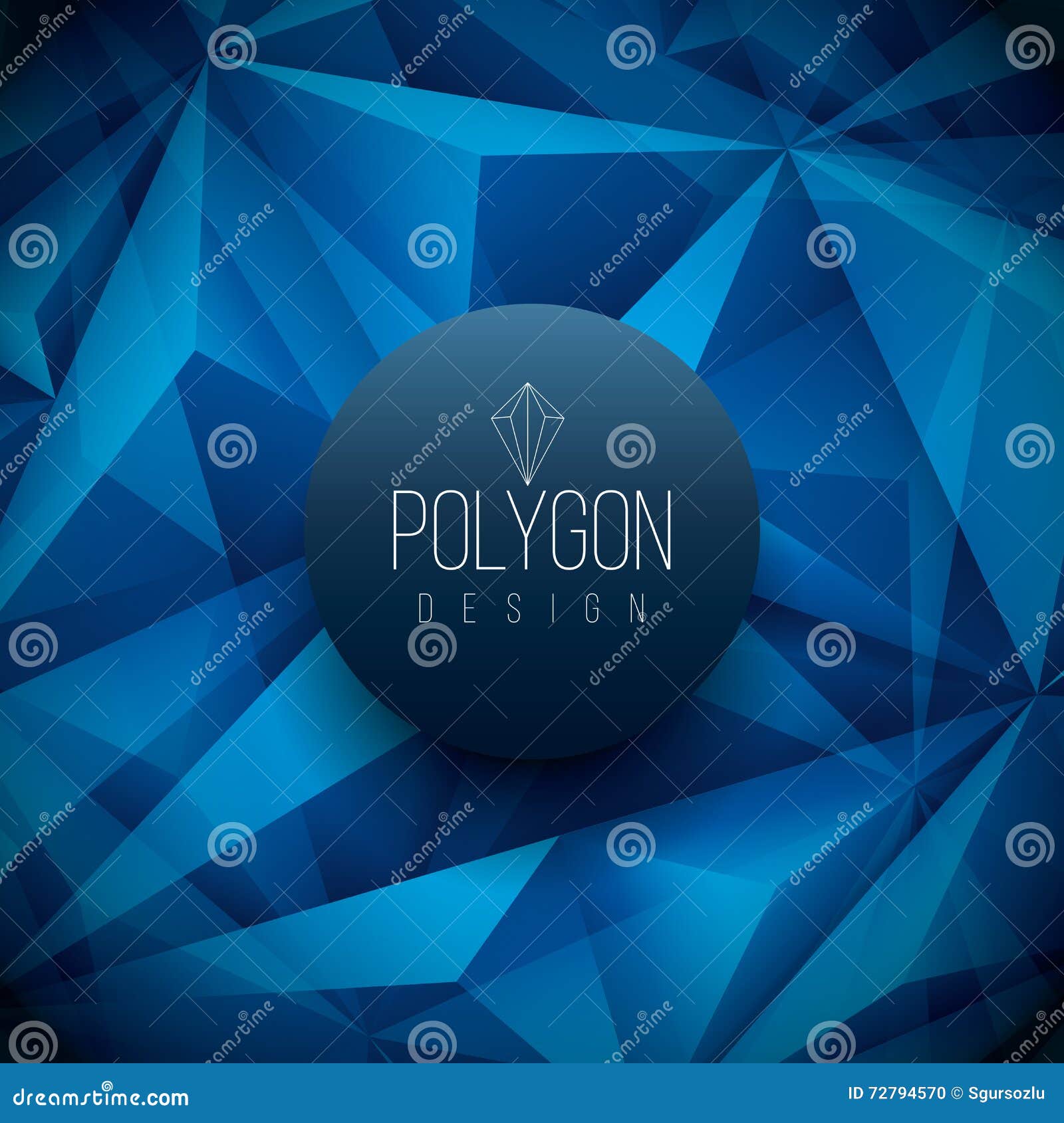 Vector Polygonal Design stock vector. Illustration of background - 72794570