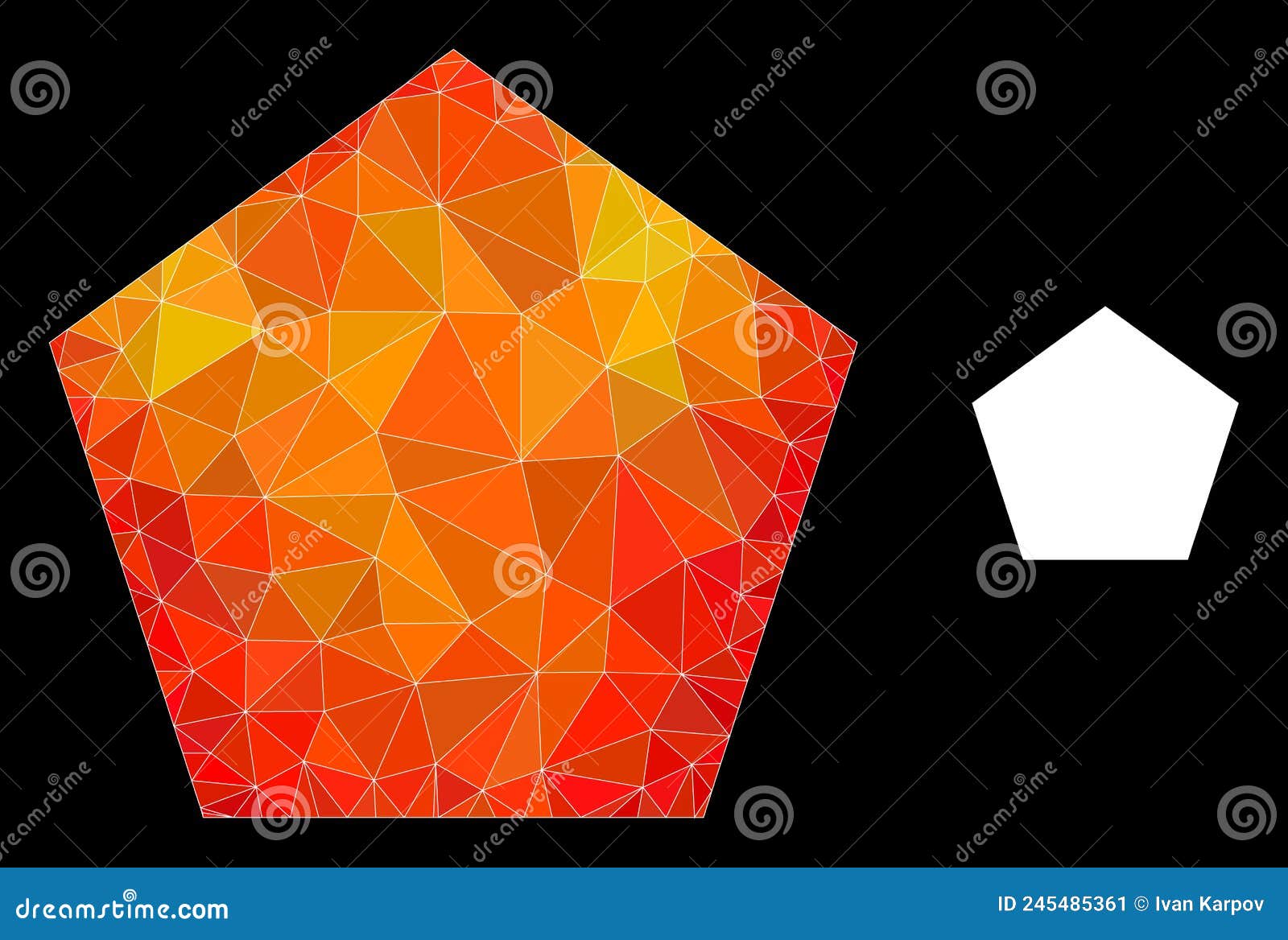 Fire Pentagon - Safety Diagram Stock Illustration | CartoonDealer.com ...